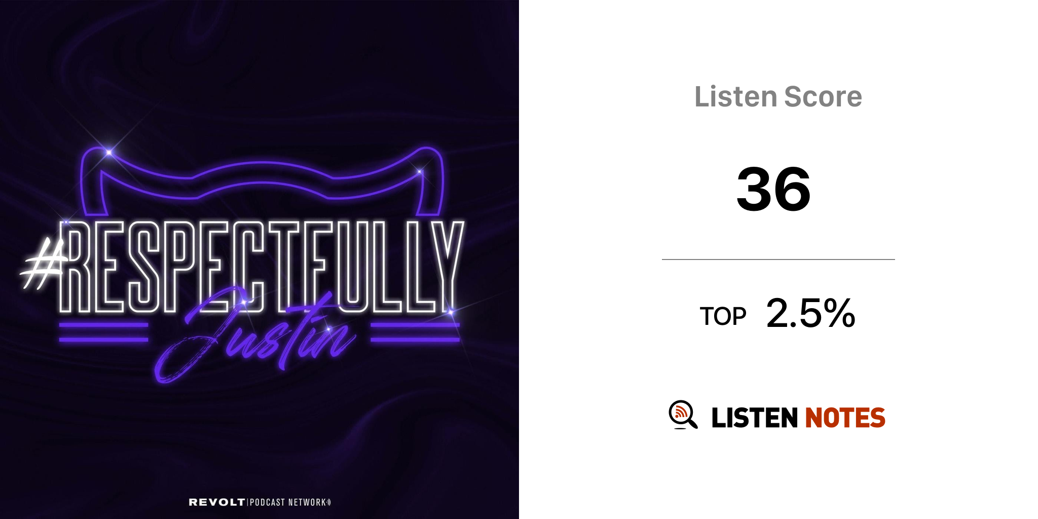 RESPECTFULLY JUSTIN (podcast) - REVOLT | Listen Notes