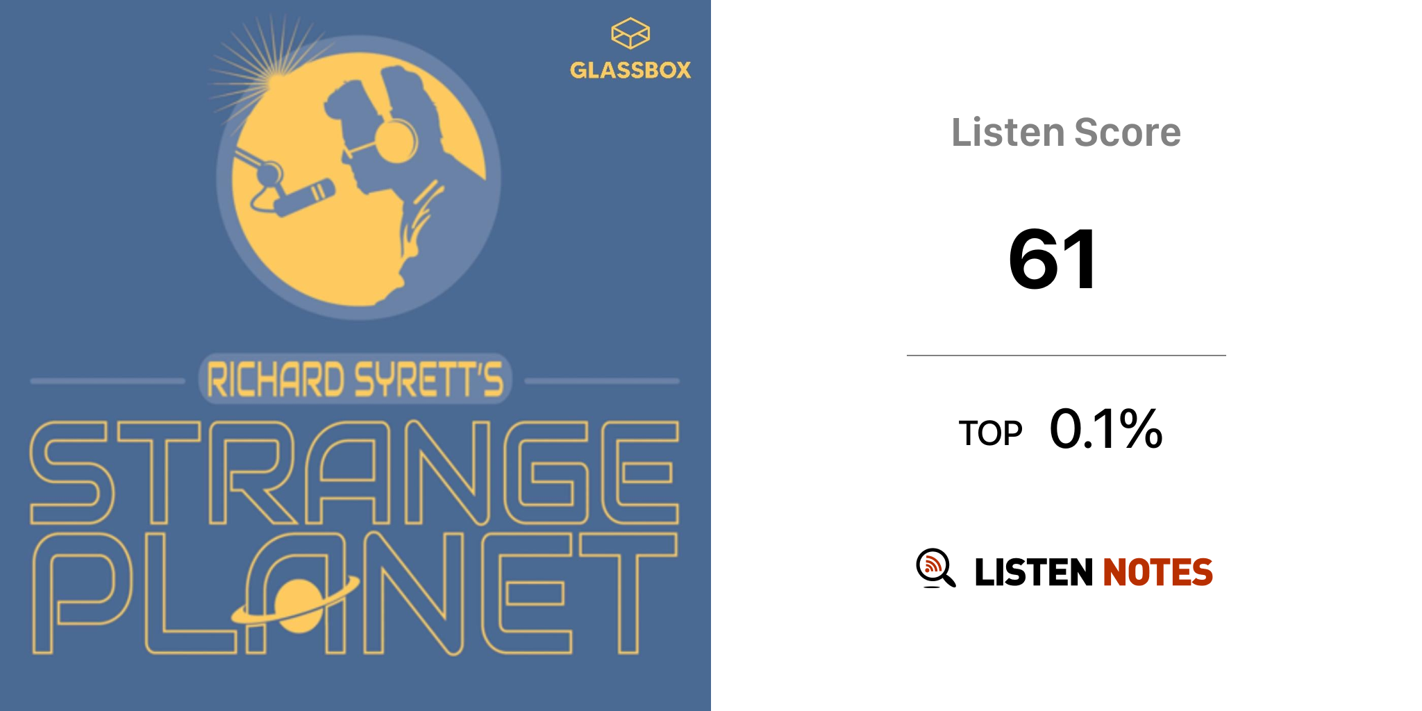 Richard Syrett's Strange Planet (podcast) - Richard Syrett & Glassbox ...