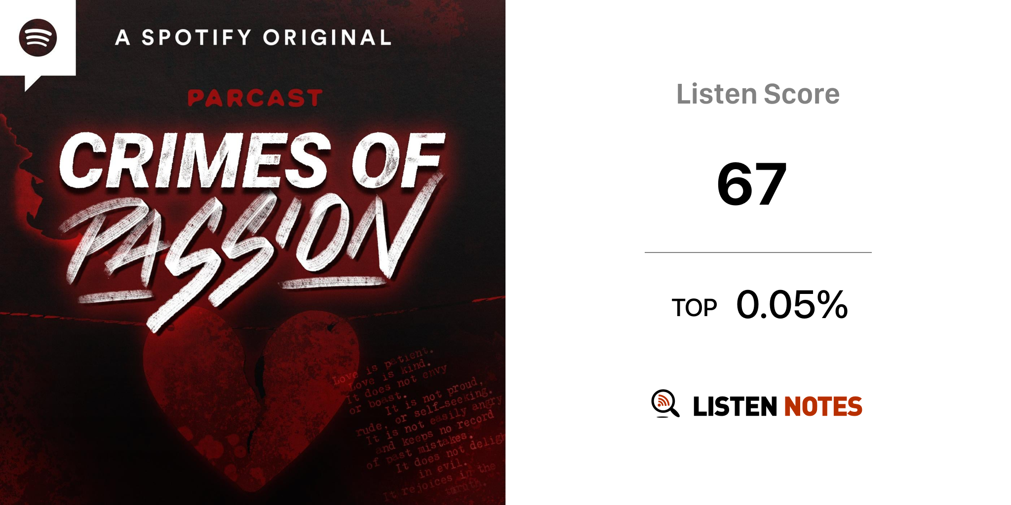 Crimes of Passion (podcast) - Parcast Network | Listen Notes