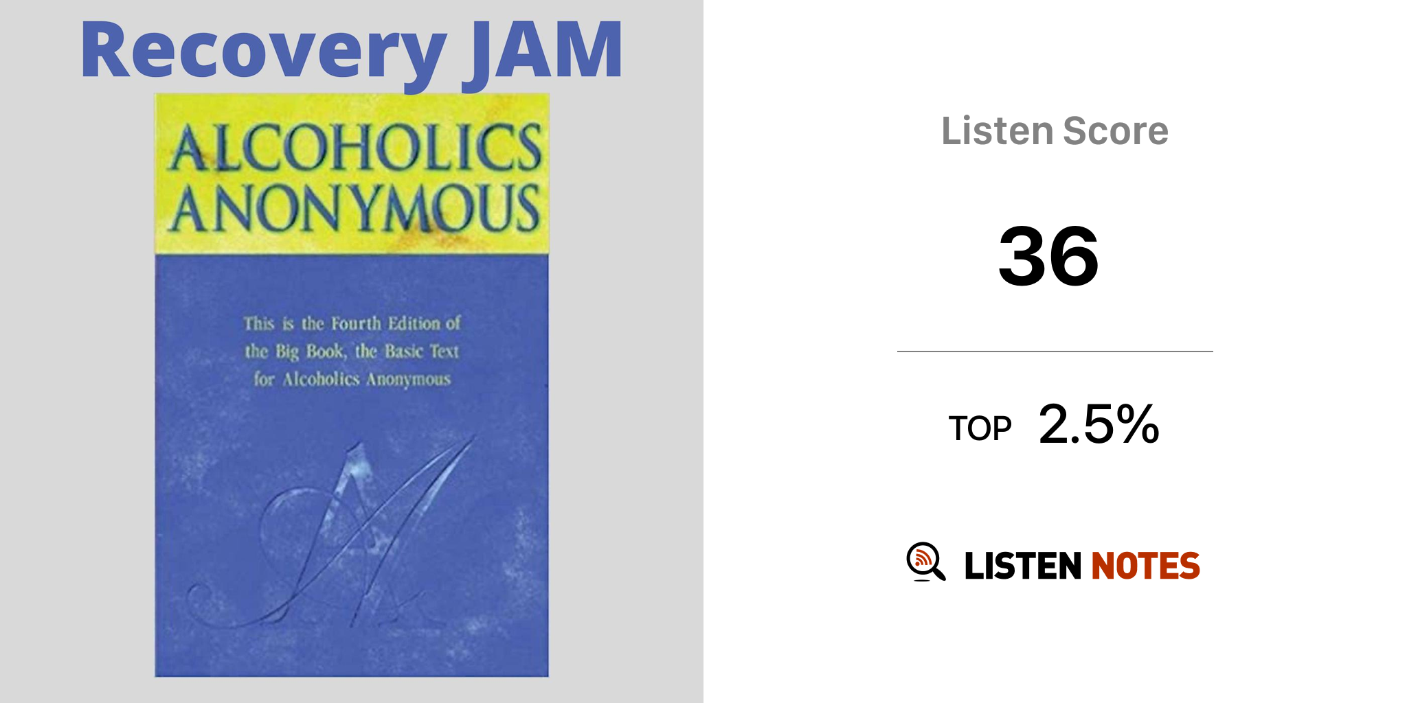 Recovery JAM (podcast) - recoveryjam | Listen Notes