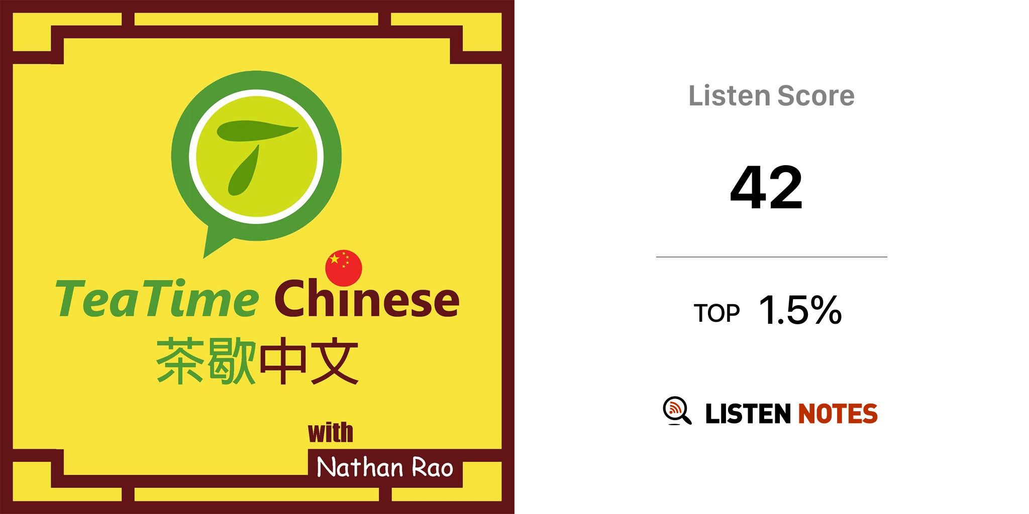 TeaTime Chinese 茶歇中文 (podcast) - Nathan Rao | Listen Notes
