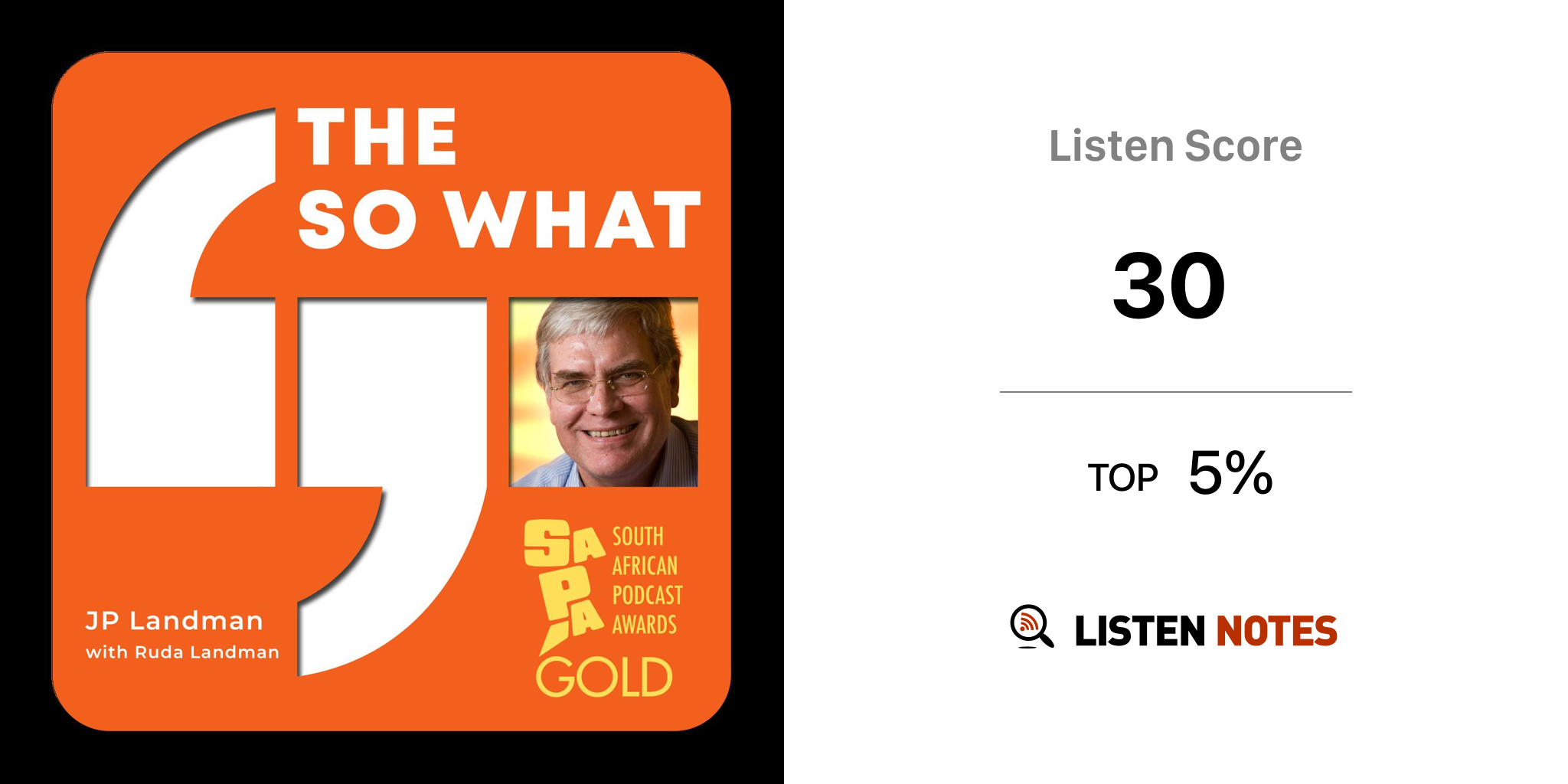 The So What? (podcast) - J P Landman & Ruda Landman | Listen Notes