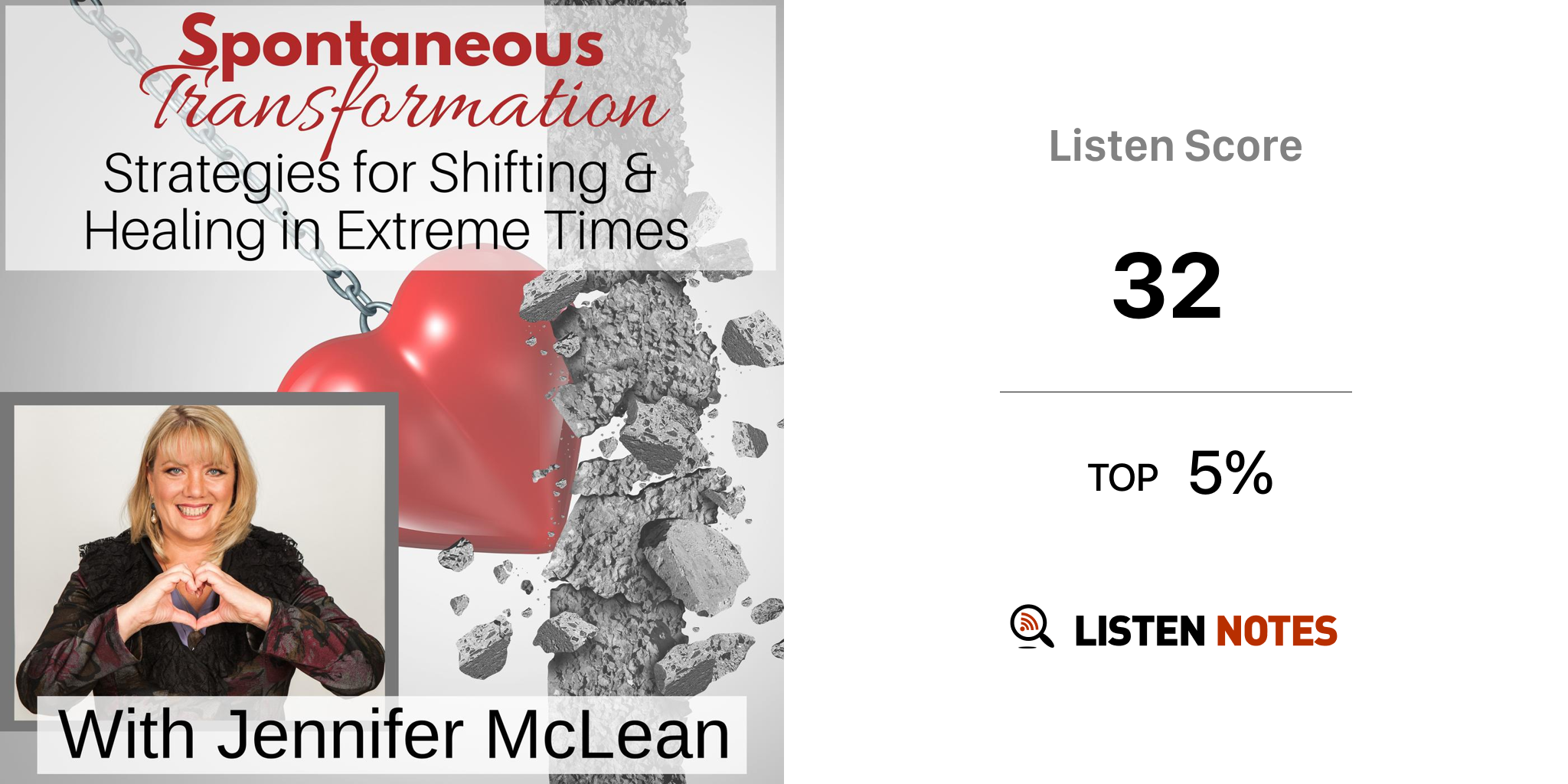 Spontaneous Transformation (podcast) - Jennifer McLean | Listen Notes