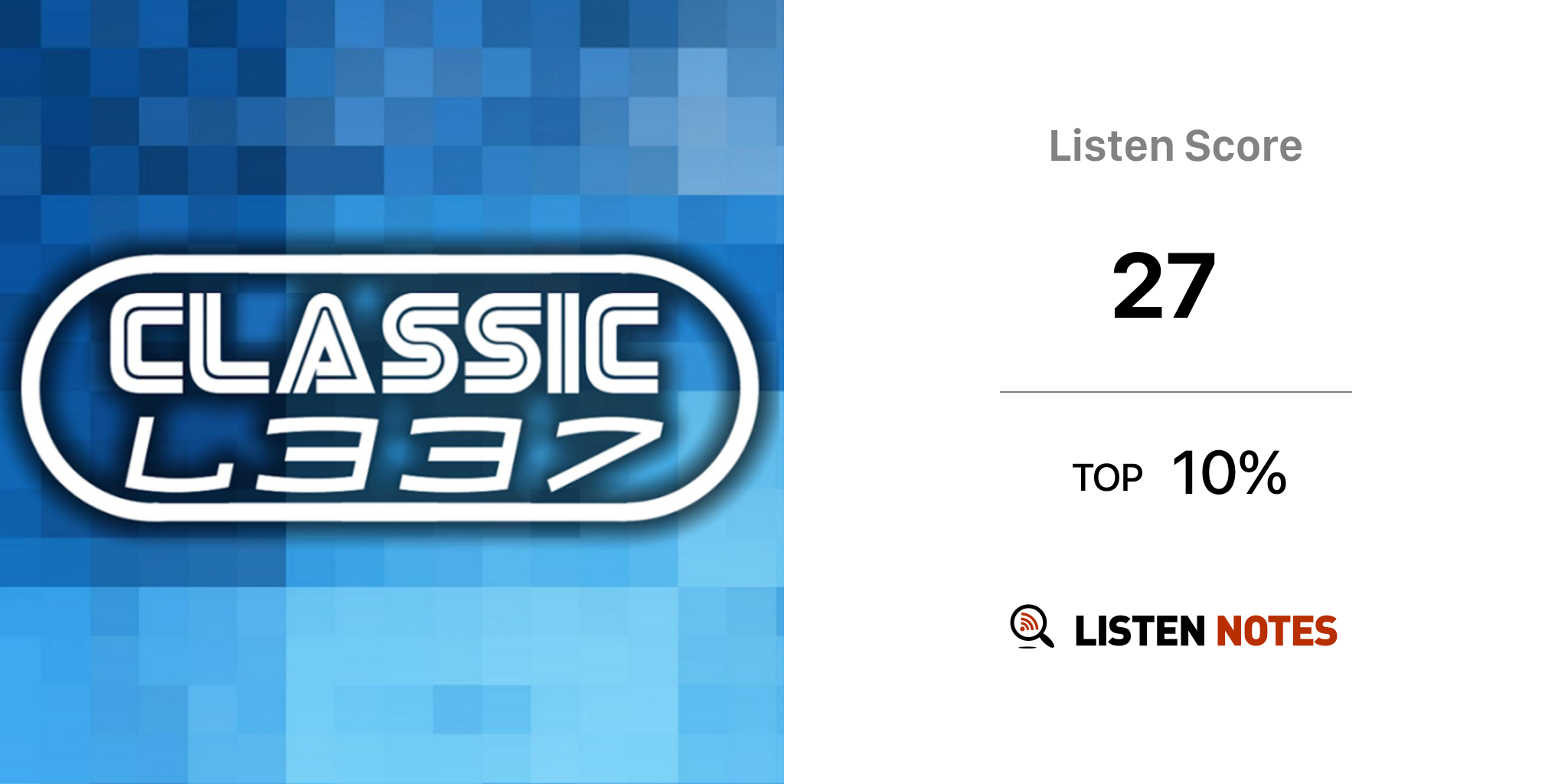 Classic L337 (podcast) - Classic L337 | Listen Notes