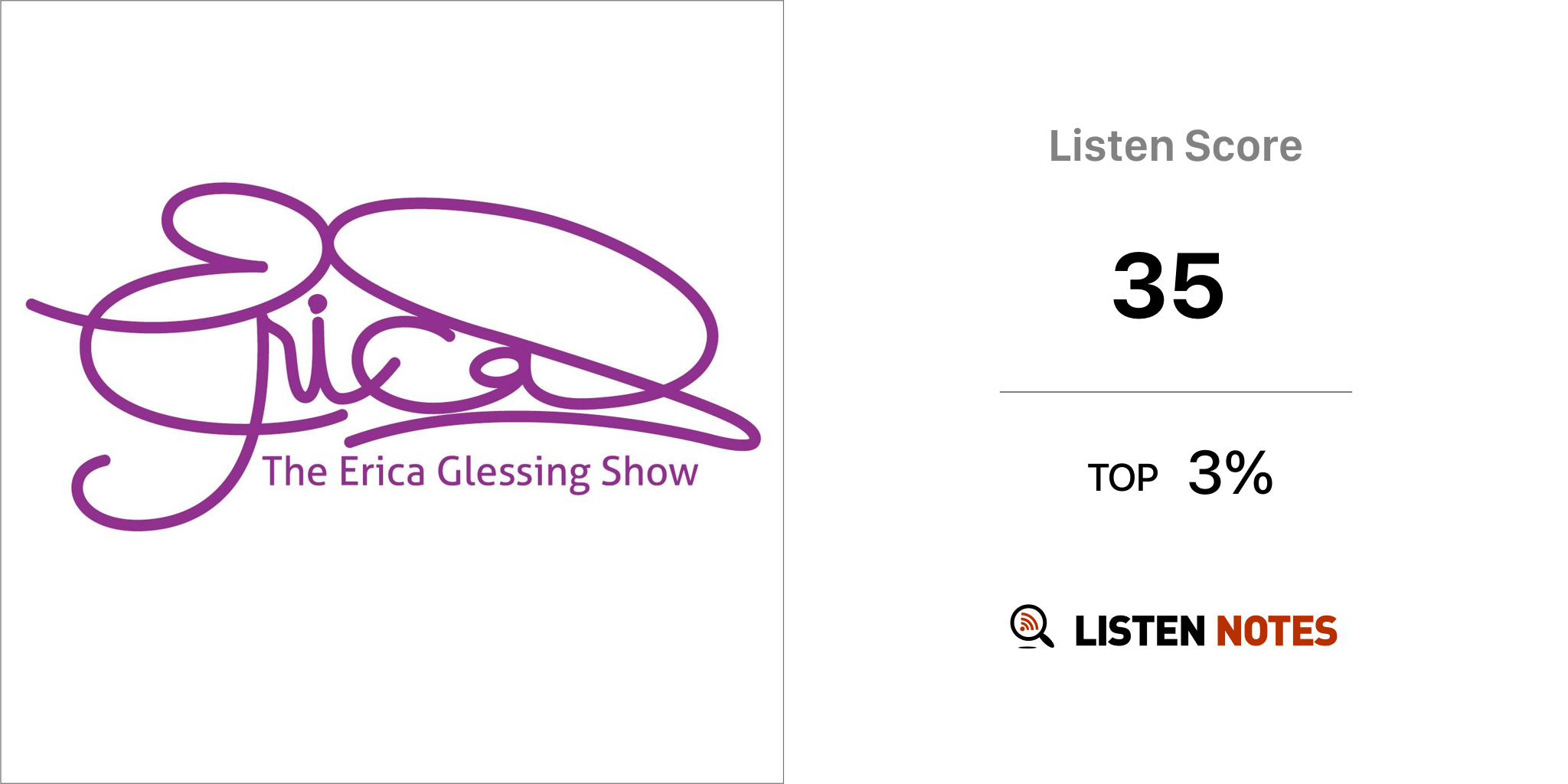 The Erica Glessing Show (podcast) - Erica Glessing | Listen Notes