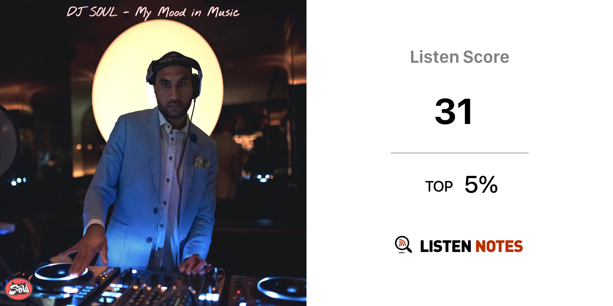 DJ SOUL - My Mood in Music (podcast) - DJ SOUL | Listen Notes