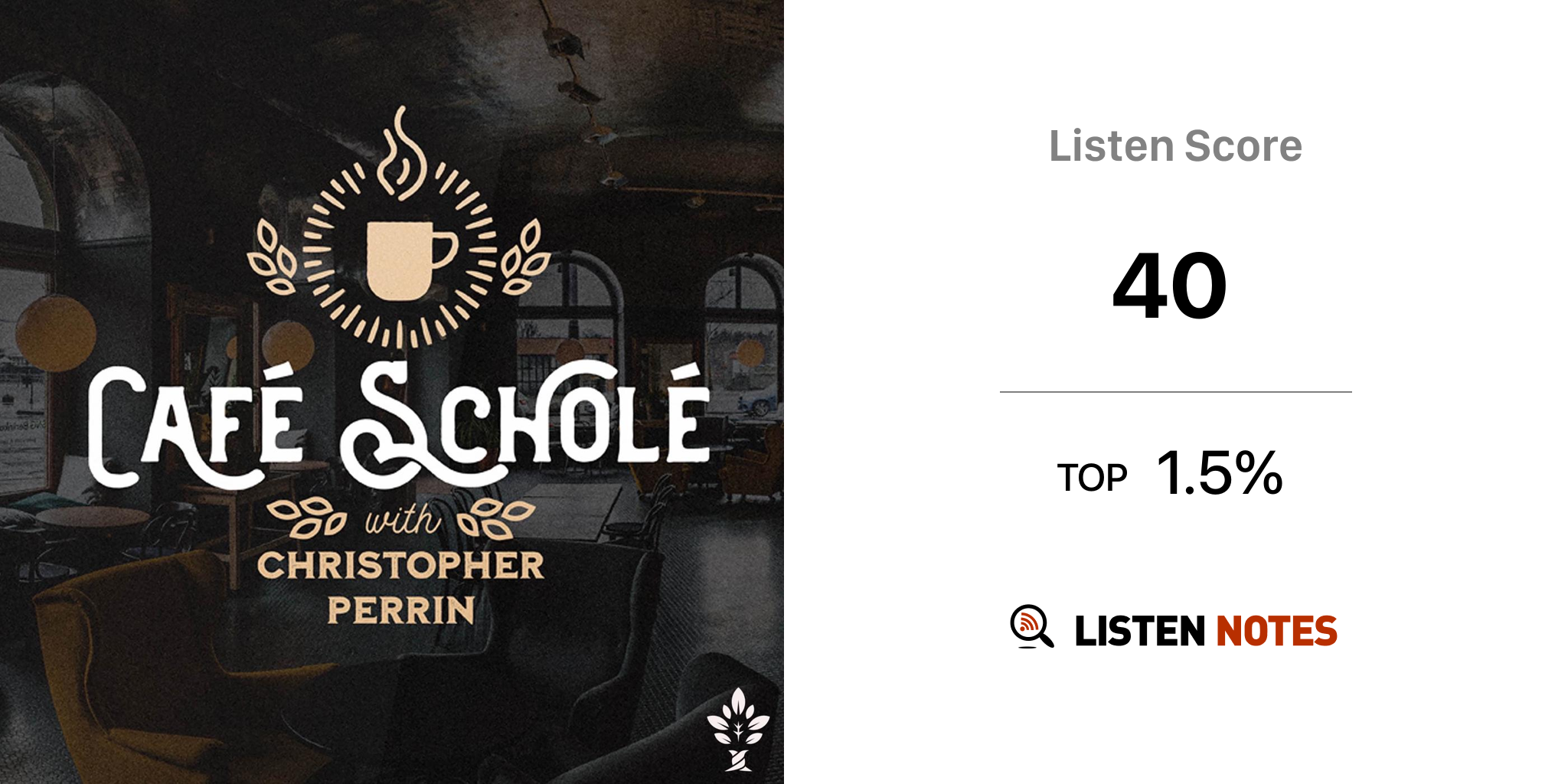 Cafe Schole (podcast) - CiRCE Podcast Network | Listen Notes