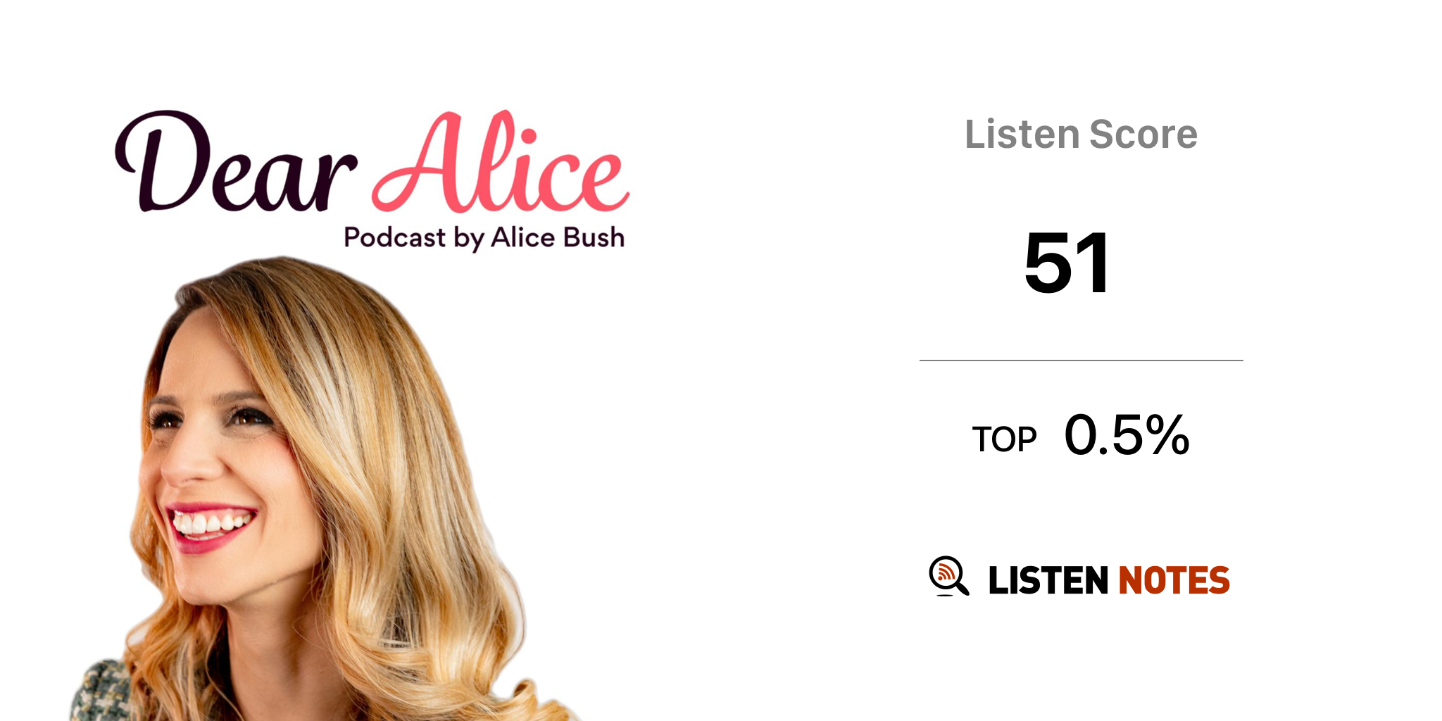 Dear Alice (podcast) - Alice Bush | Listen Notes
