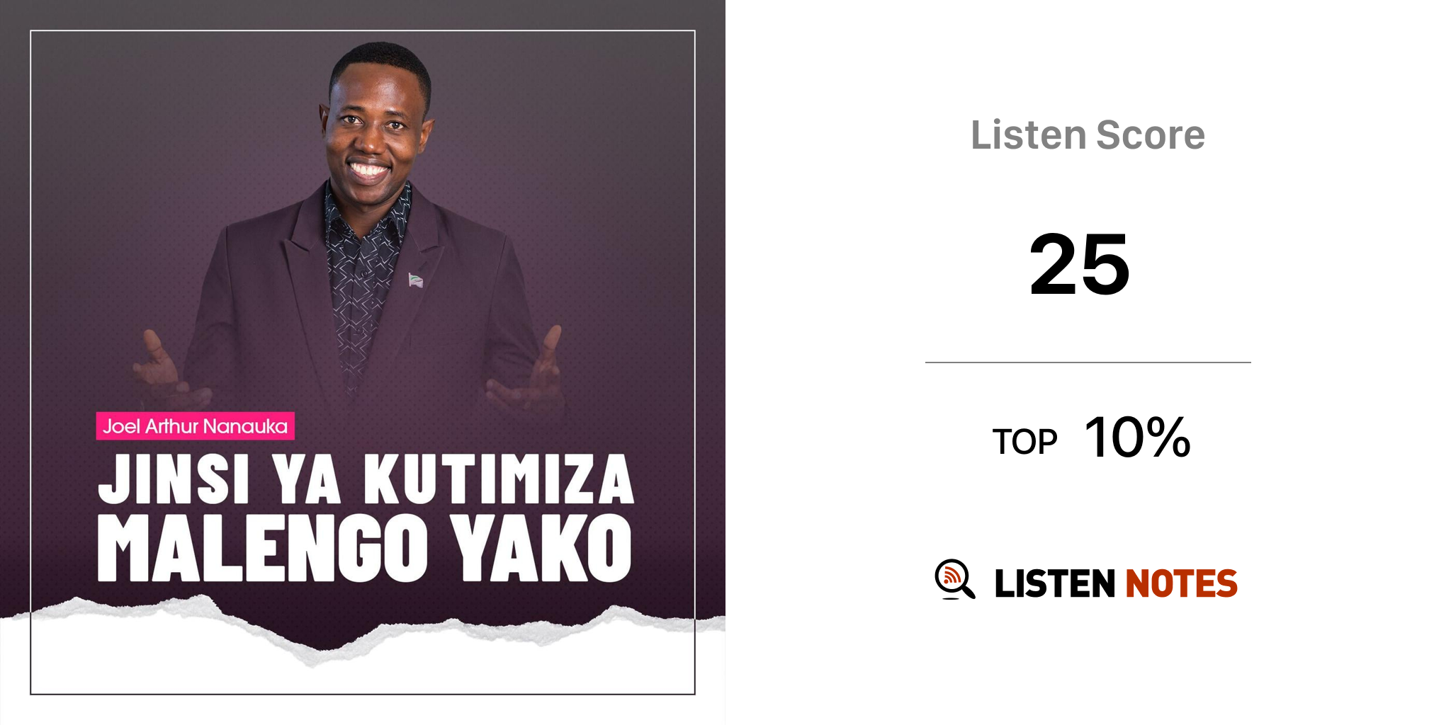 TIMIZA MALENGO YAKO (podcast) - Joel Arthur Nanauka | Listen Notes