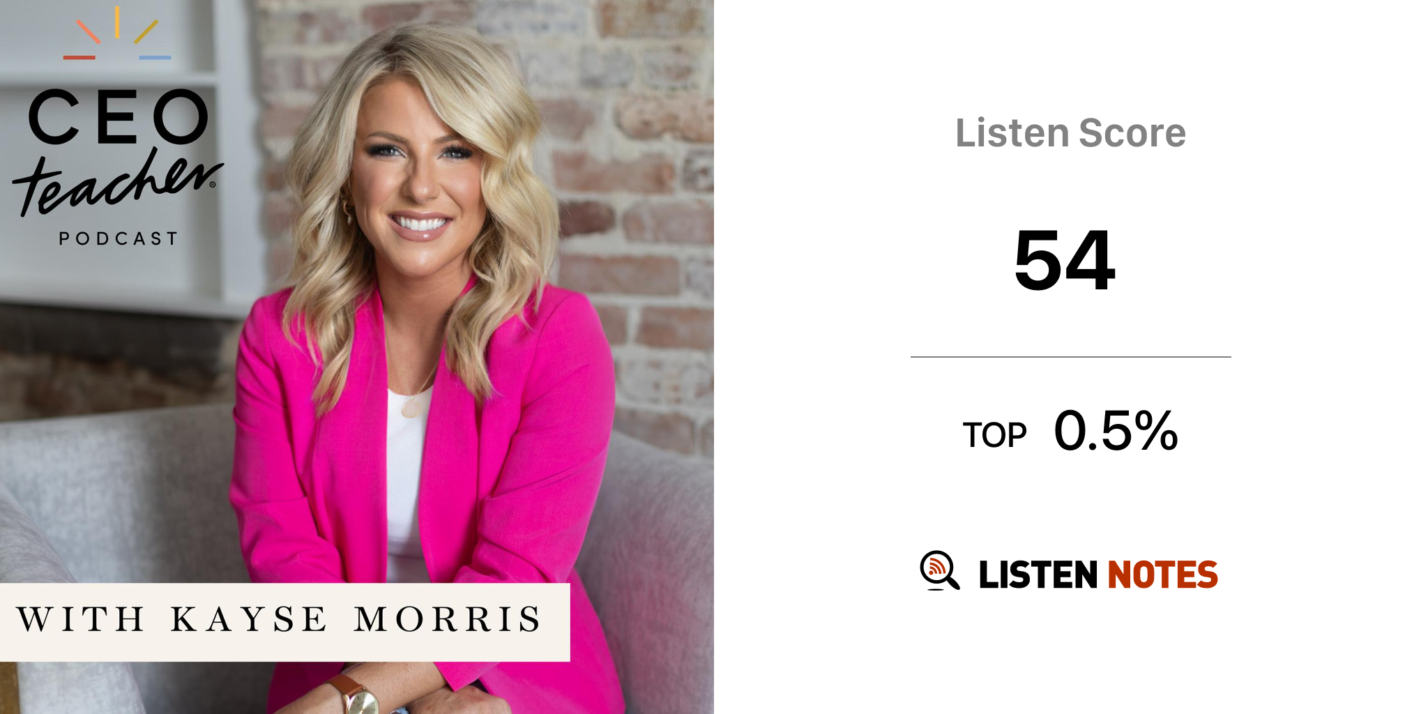 The CEO Teacher Podcast - Kayse Morris | Listen Notes