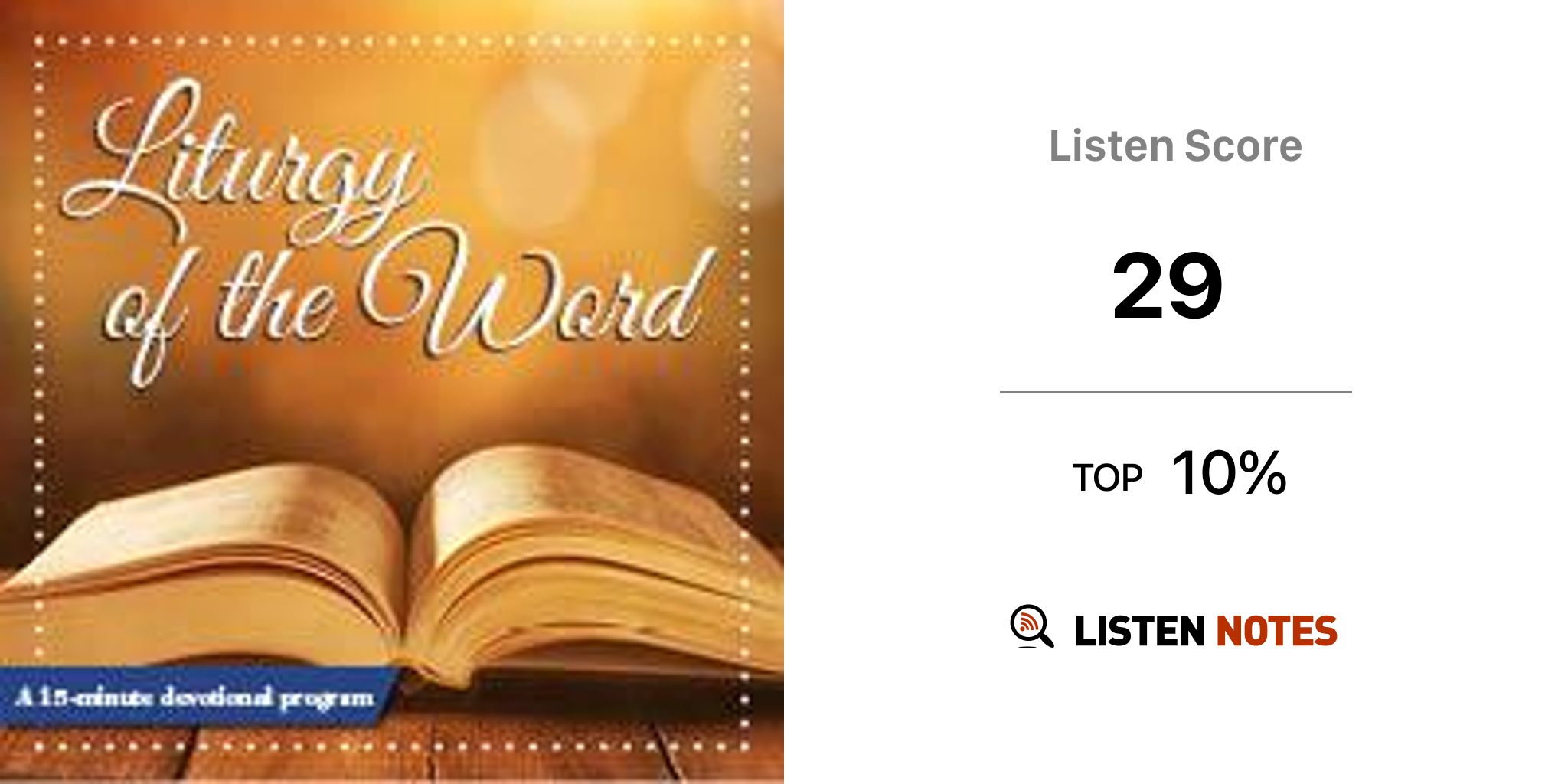 Liturgy of the Word (pódcast) - Living Bread Radio Network | Listen Notes