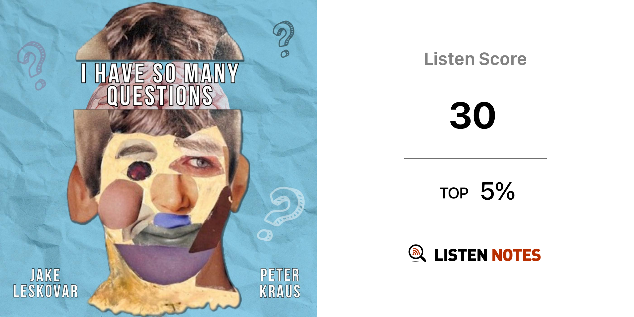 I Have So Many Questions (podcast) - Peter Kraus + Jake Leskovar ...