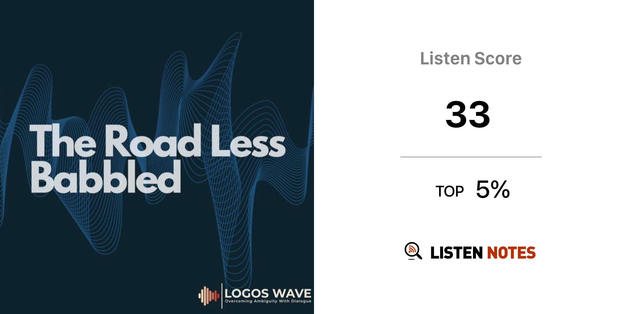 The Road Less Babbled (podcast) - Logos Wave | Listen Notes
