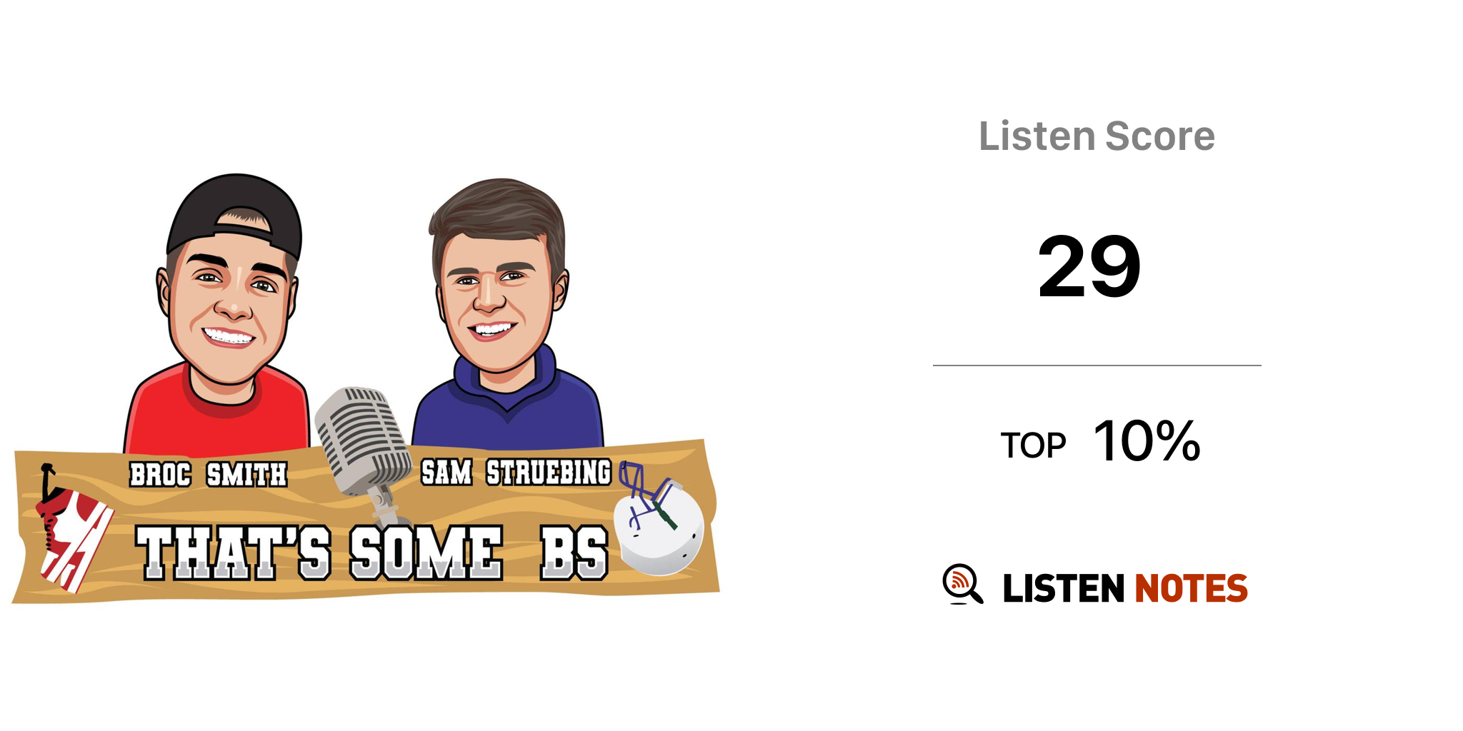 That's some BS (podcast) - Broc Smith and Sam Struebing | Listen Notes