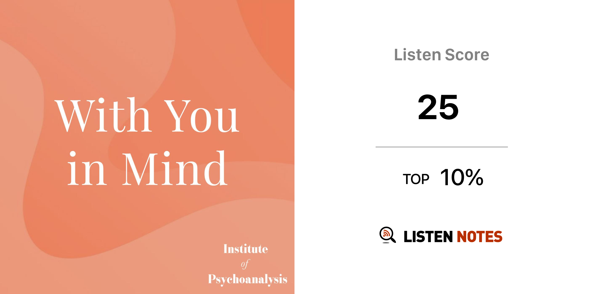 With You in Mind (podcast) - Institute of Psychoanalysis | Listen Notes