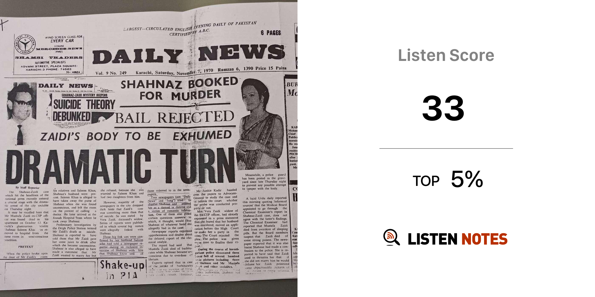 Notes on a Scandal (播客) - Saba Imtiaz & Tooba Masood | Listen Notes