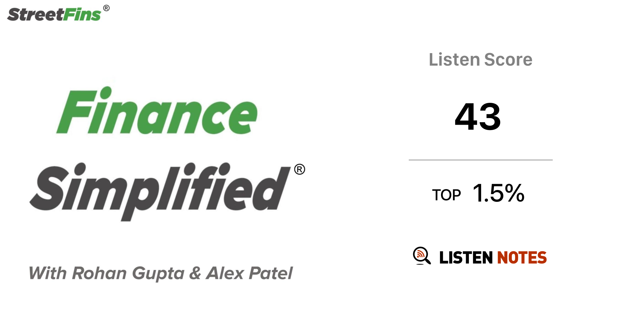Finance Simplified® (podcast) - StreetFins | Listen Notes