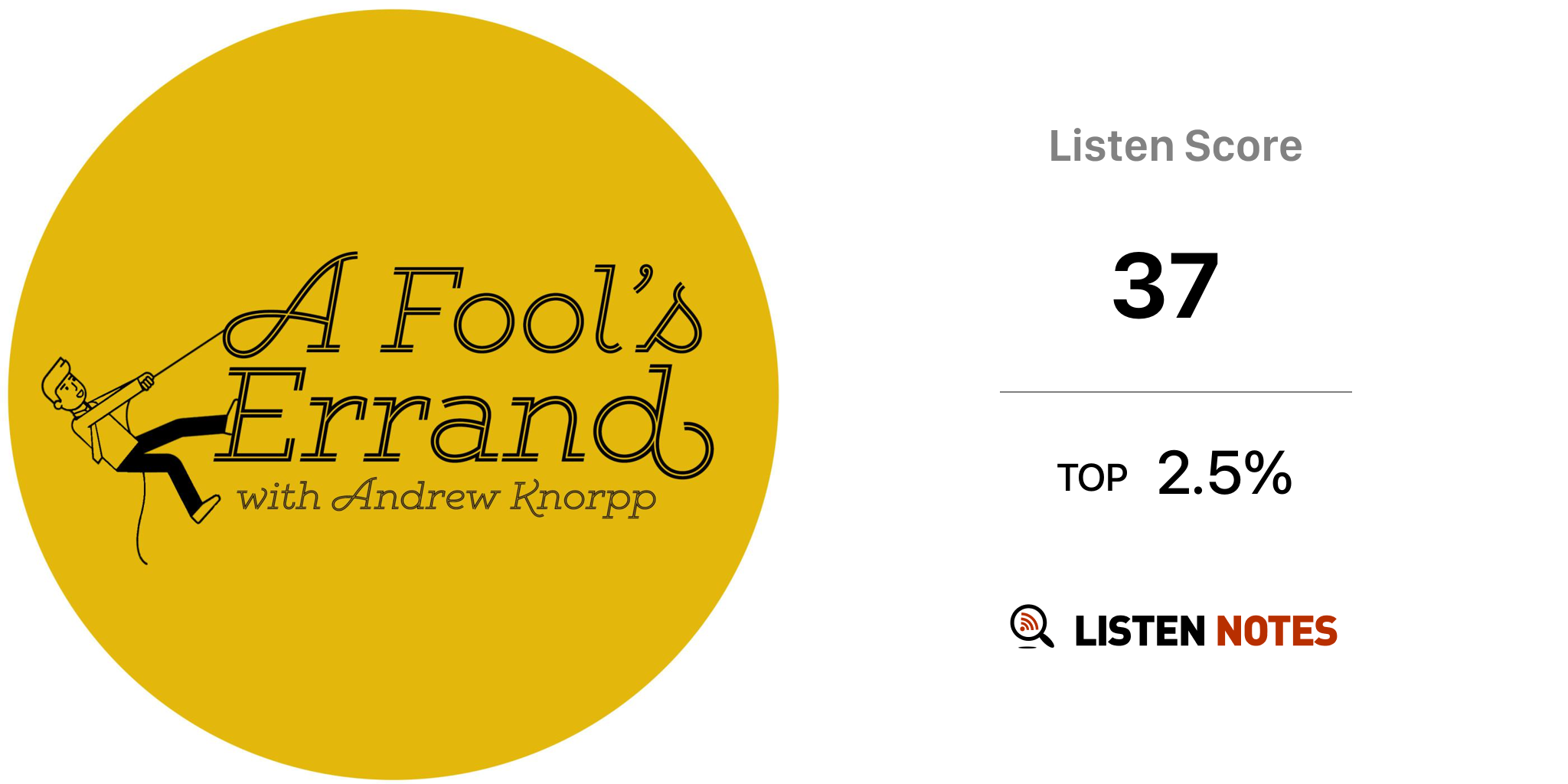 A Fools Errand (podcast) - Andrew Knorpp | Listen Notes