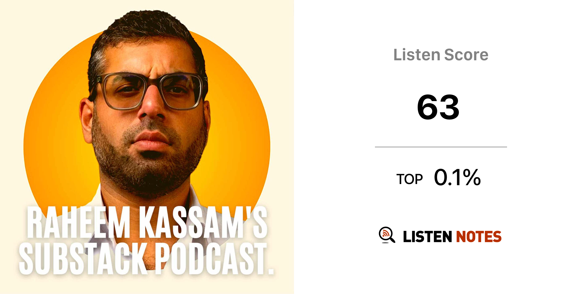 Raheem Kassam's Podcast. - Raheem Kassam | Listen Notes