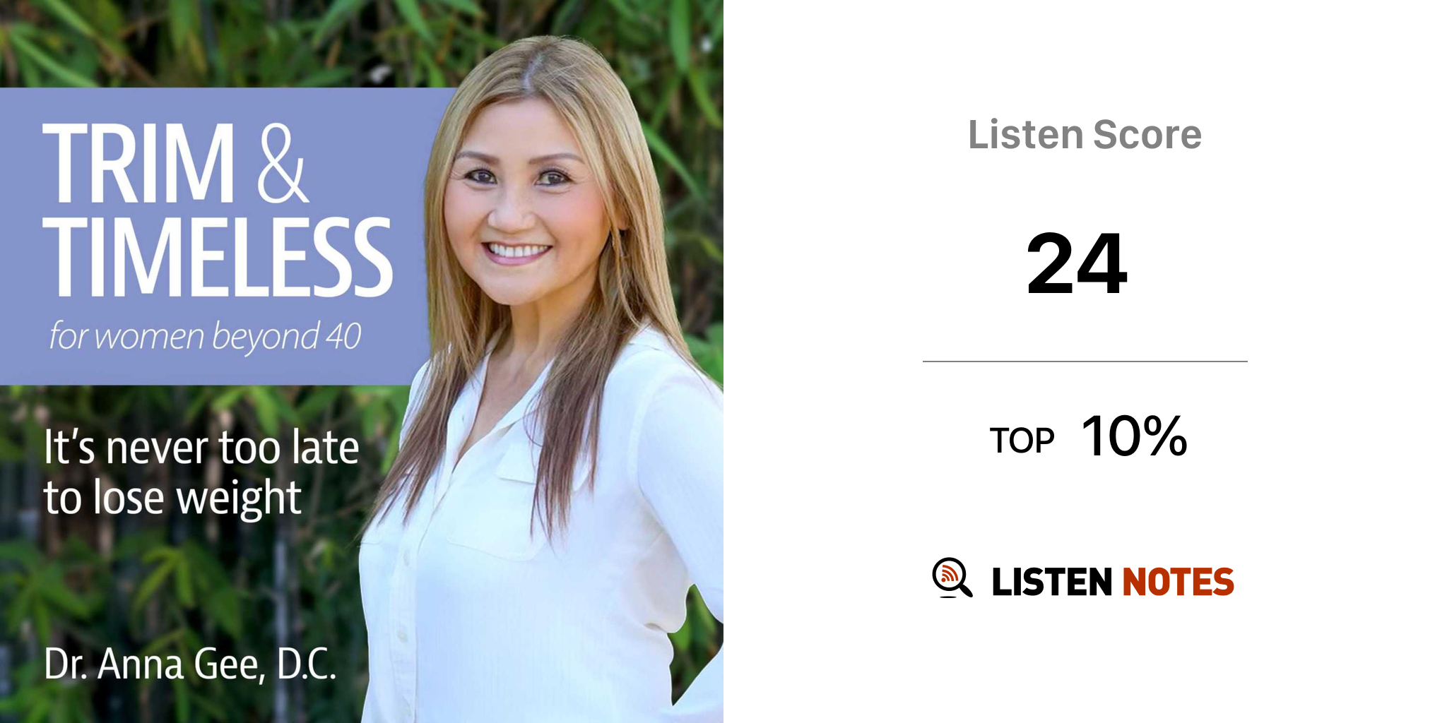 Trim and Timeless (podcast) - Anna Gee | Listen Notes