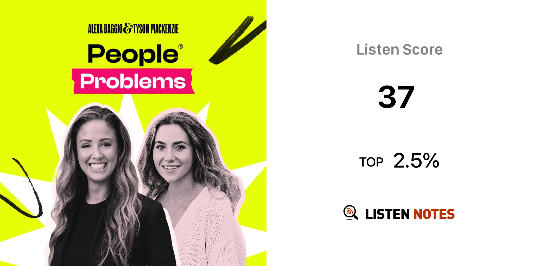 People Problems (podcast) - Alexa Baggio & Tyson Mackenzie | Listen Notes