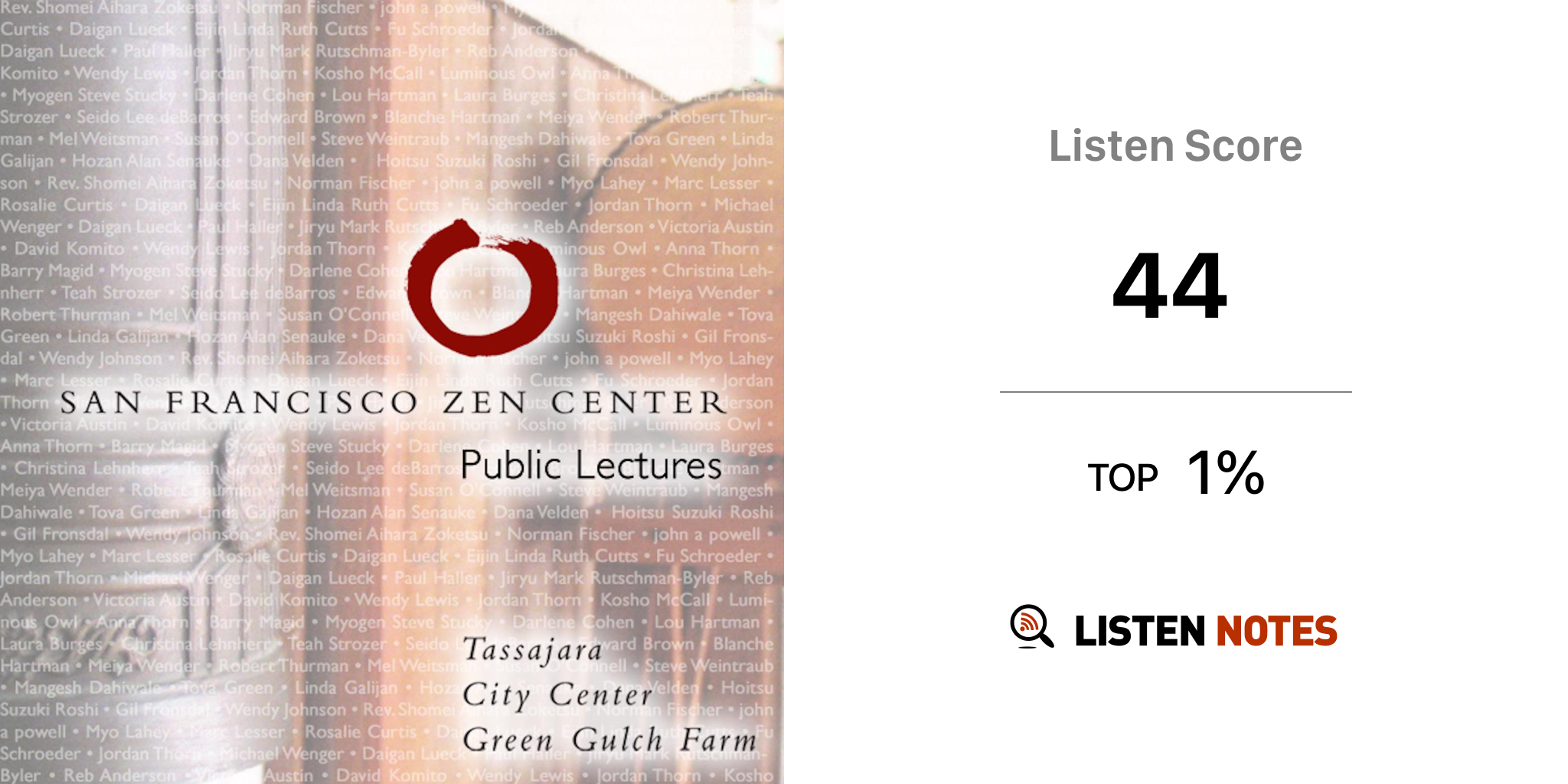 San Francisco Zen Center Dharma Talks (podcast) - San Francisco Zen ...