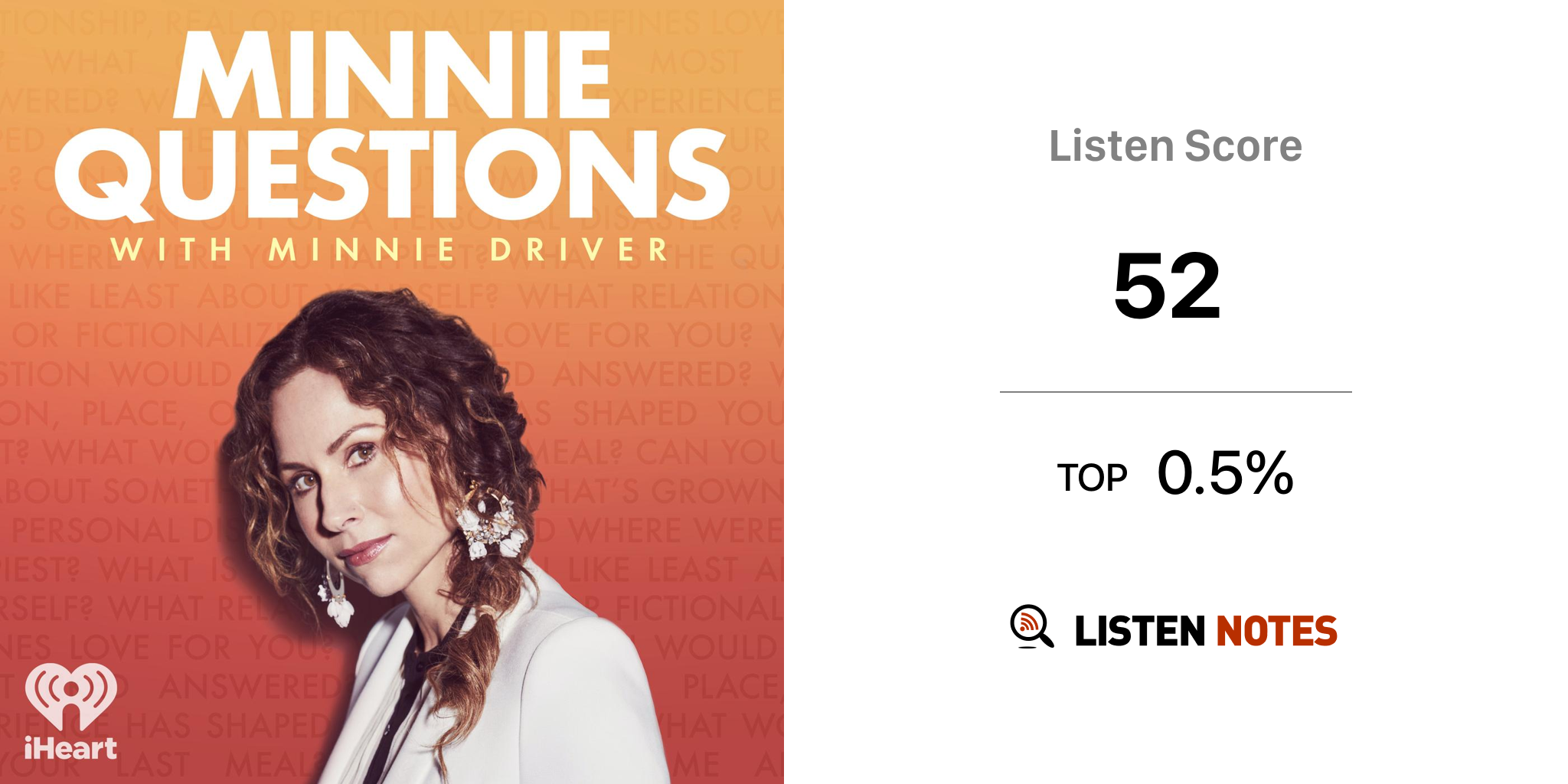 Minnie Questions with Minnie Driver (podcast) - iHeartPodcasts | Listen ...