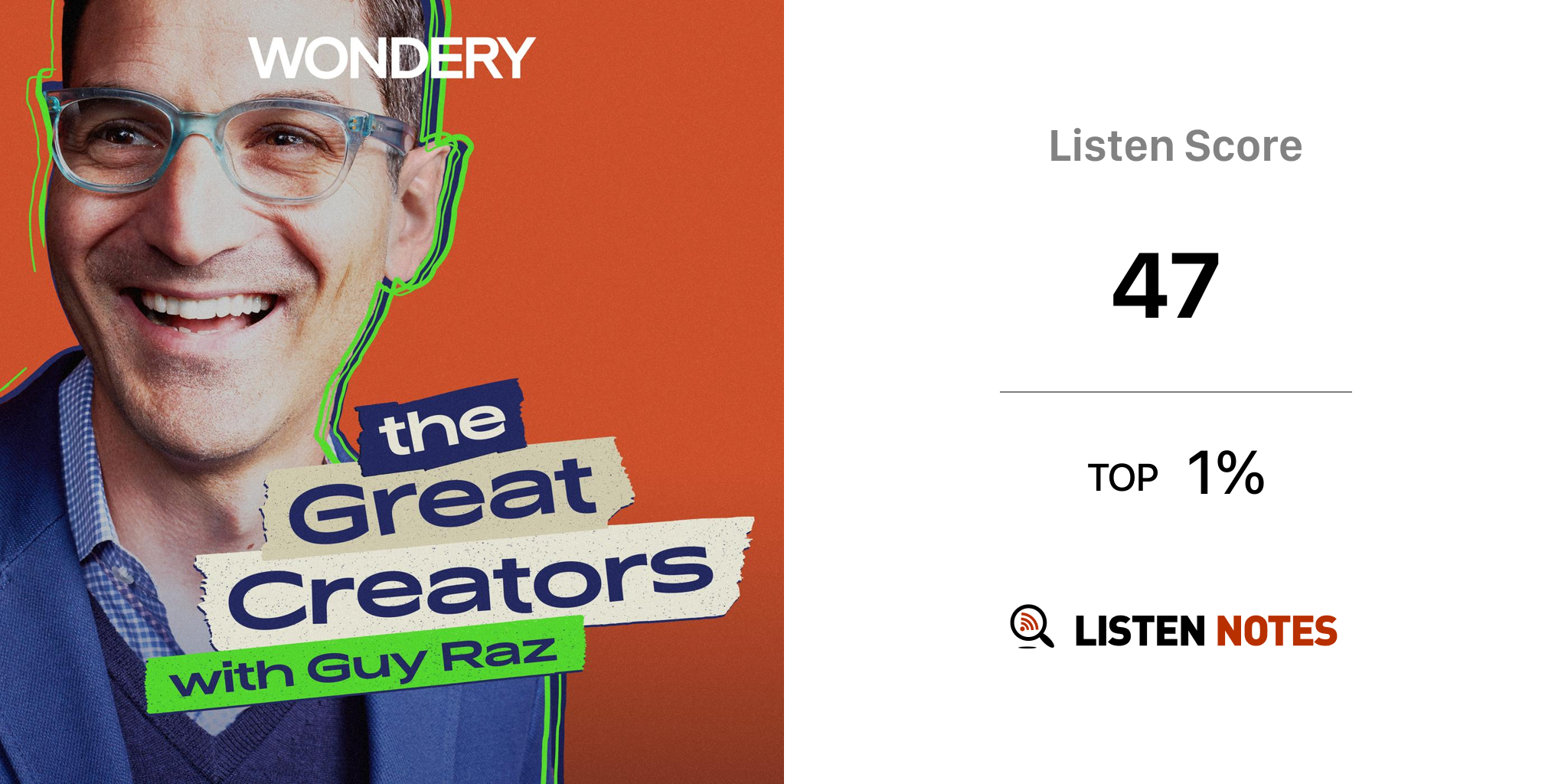 The Great Creators with Guy Raz (podcast) - Guy Raz | Wondery | Listen ...