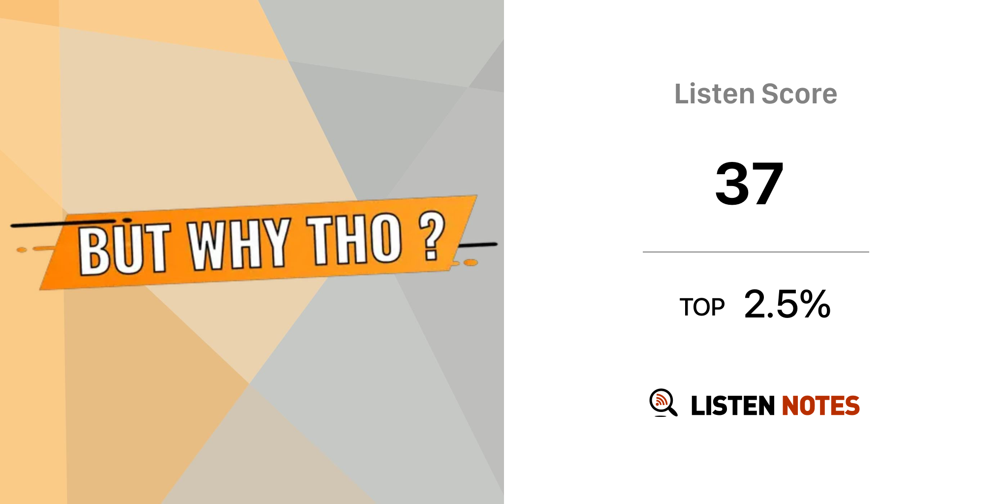 But Why Tho? (播客) - But Why Tho? | Listen Notes