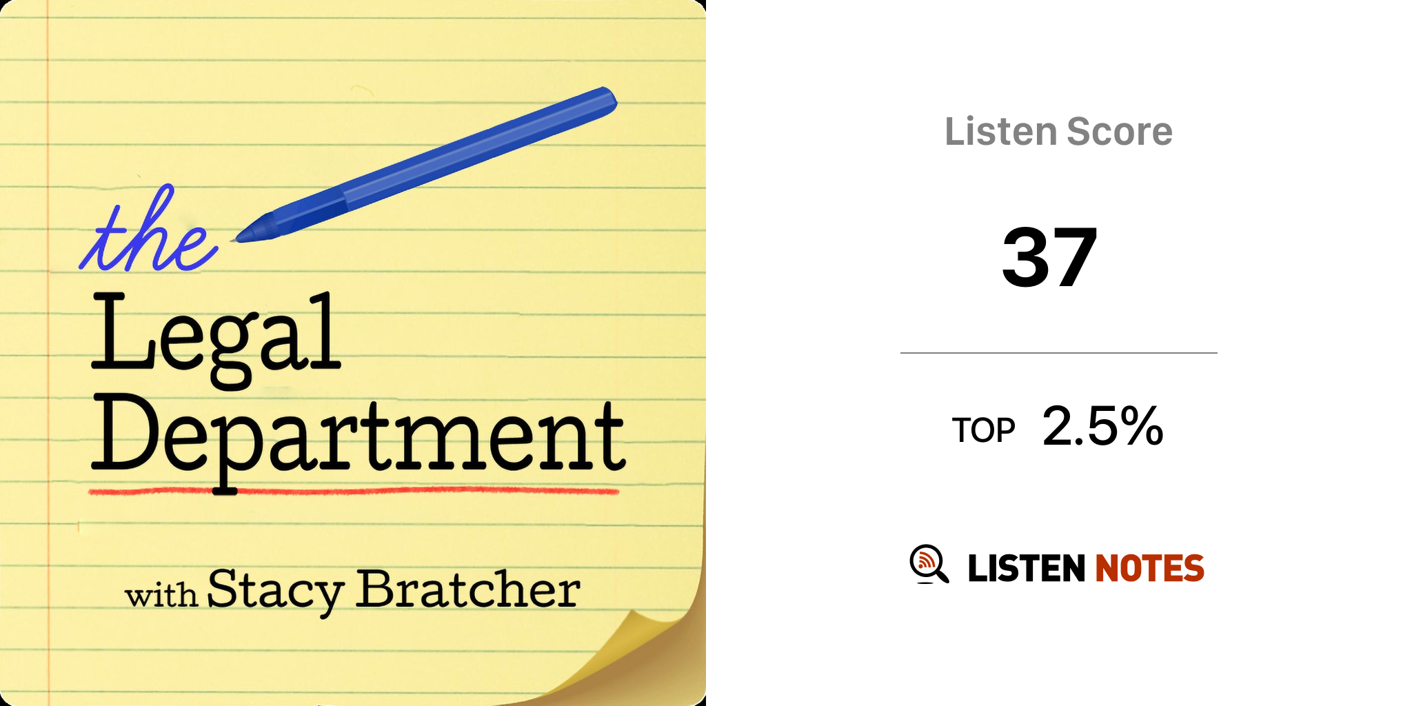 The Legal Department (podcast) - Stacy Bratcher | Listen Notes