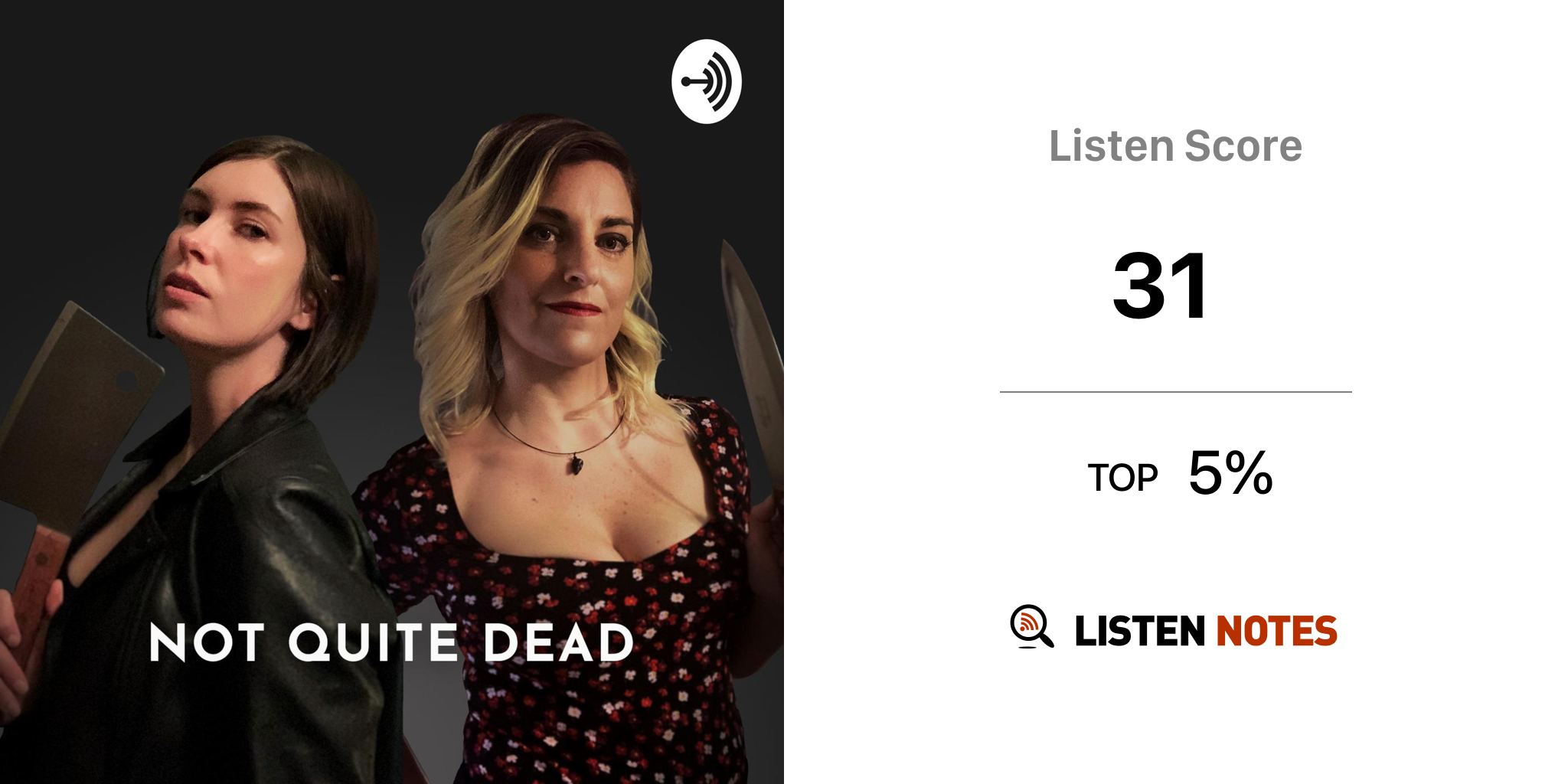 Not Quite Dead (播客) - Megan and Cate | Listen Notes