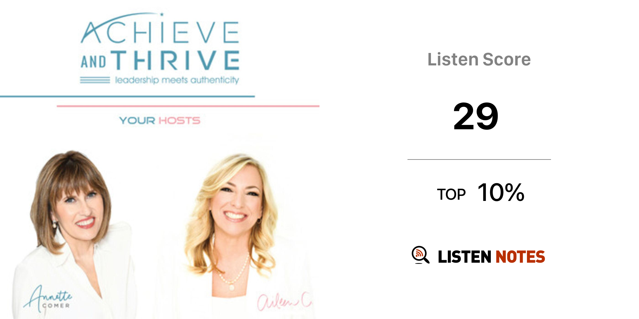 Achieve and Thrive (podcast) - Annette Comer and Aileen Castellano ...