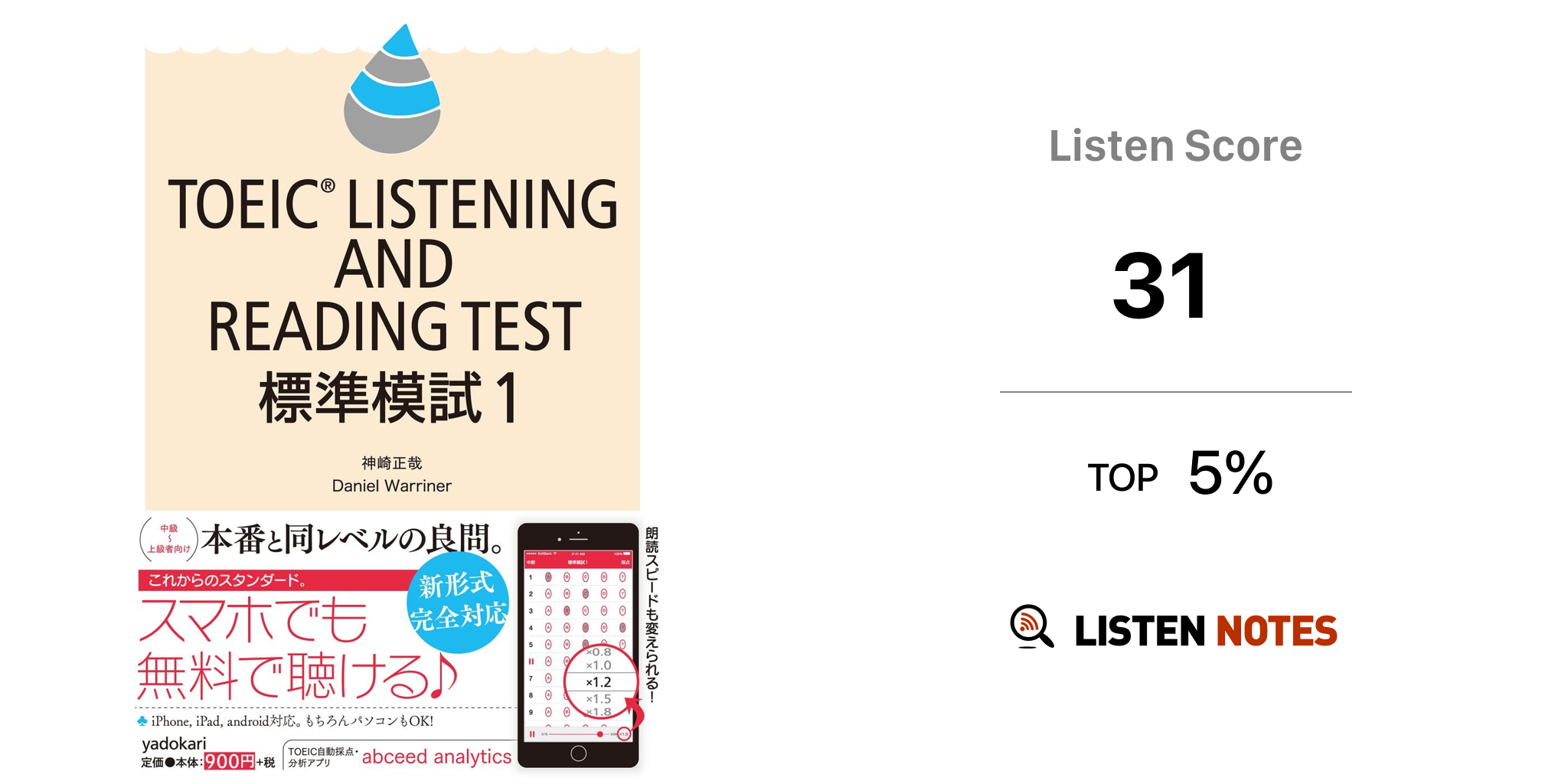 TOEIC LISTENING AND READING TEST 標準模試1 (পডকাস্ট) - やどかり出版株式会社 | Listen ...