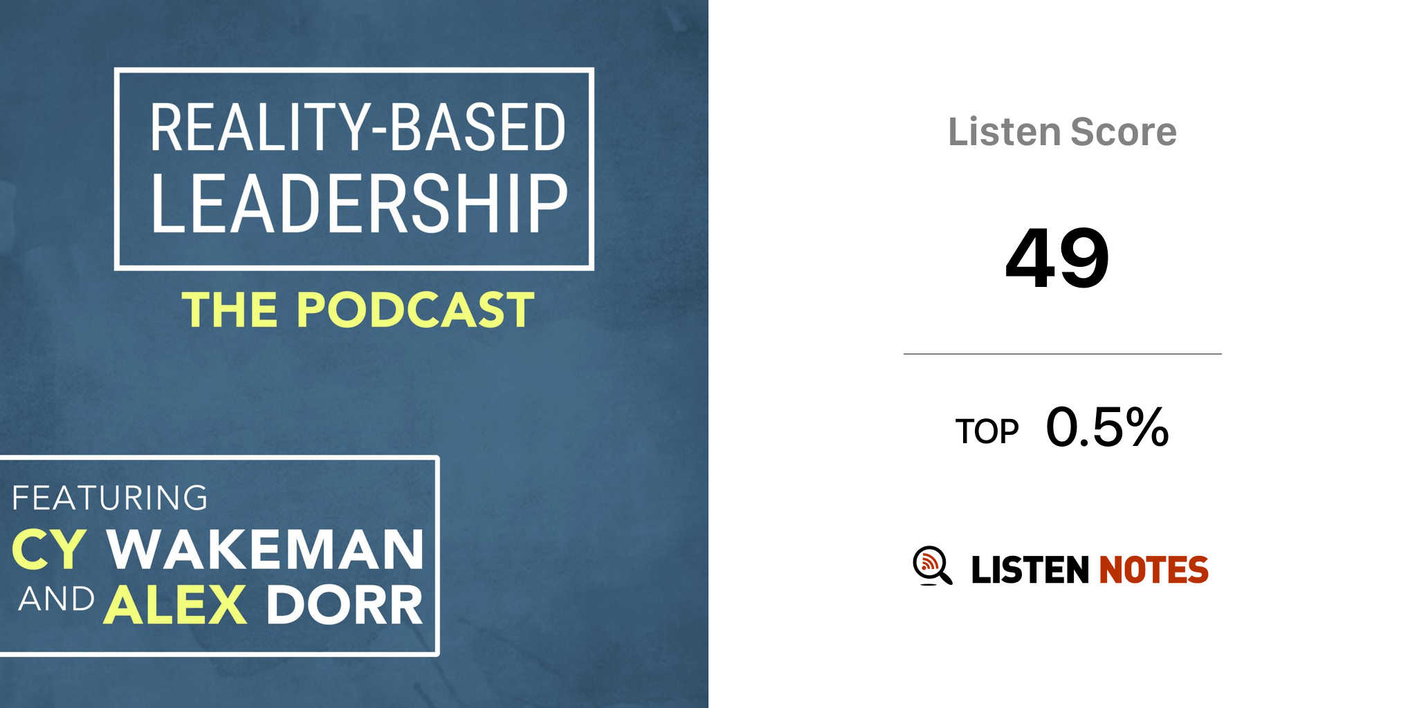 Reality-Based Leadership (podcast) - Cy Wakeman and Alex Dorr | Listen ...