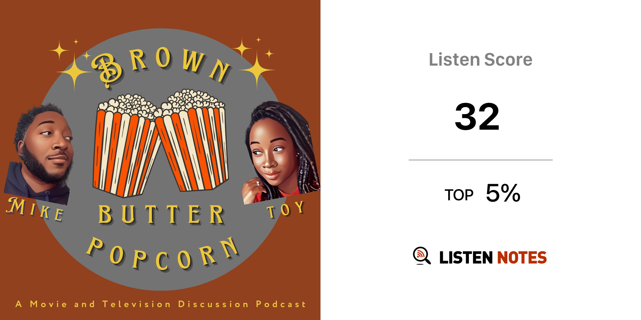 Brown Butter Popcorn (podcast) - Mike Bibbins and Toy | Listen Notes