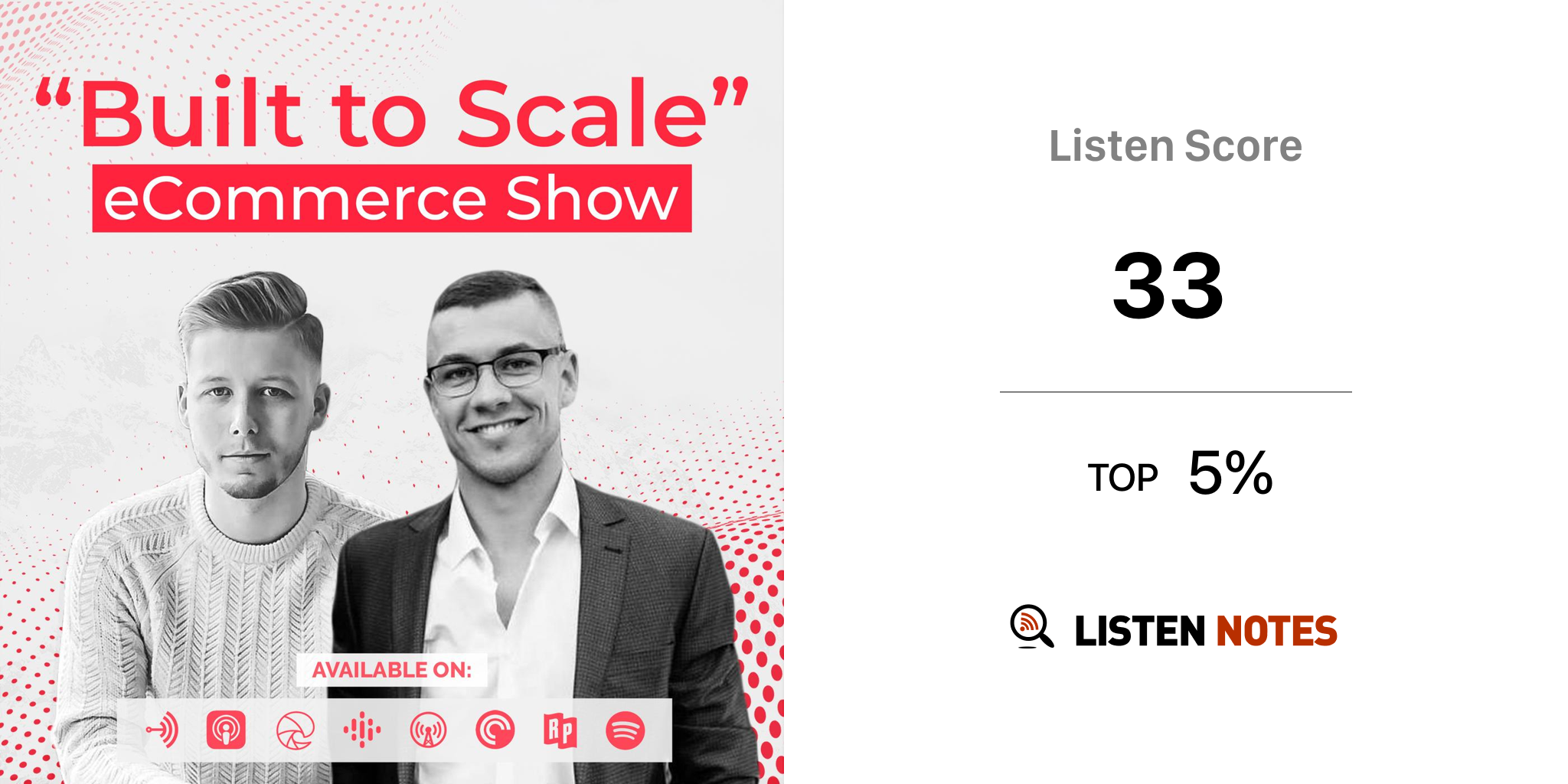 "Built to Scale" eCommerce Show (podcast) - Darius Kunca & Justin ...