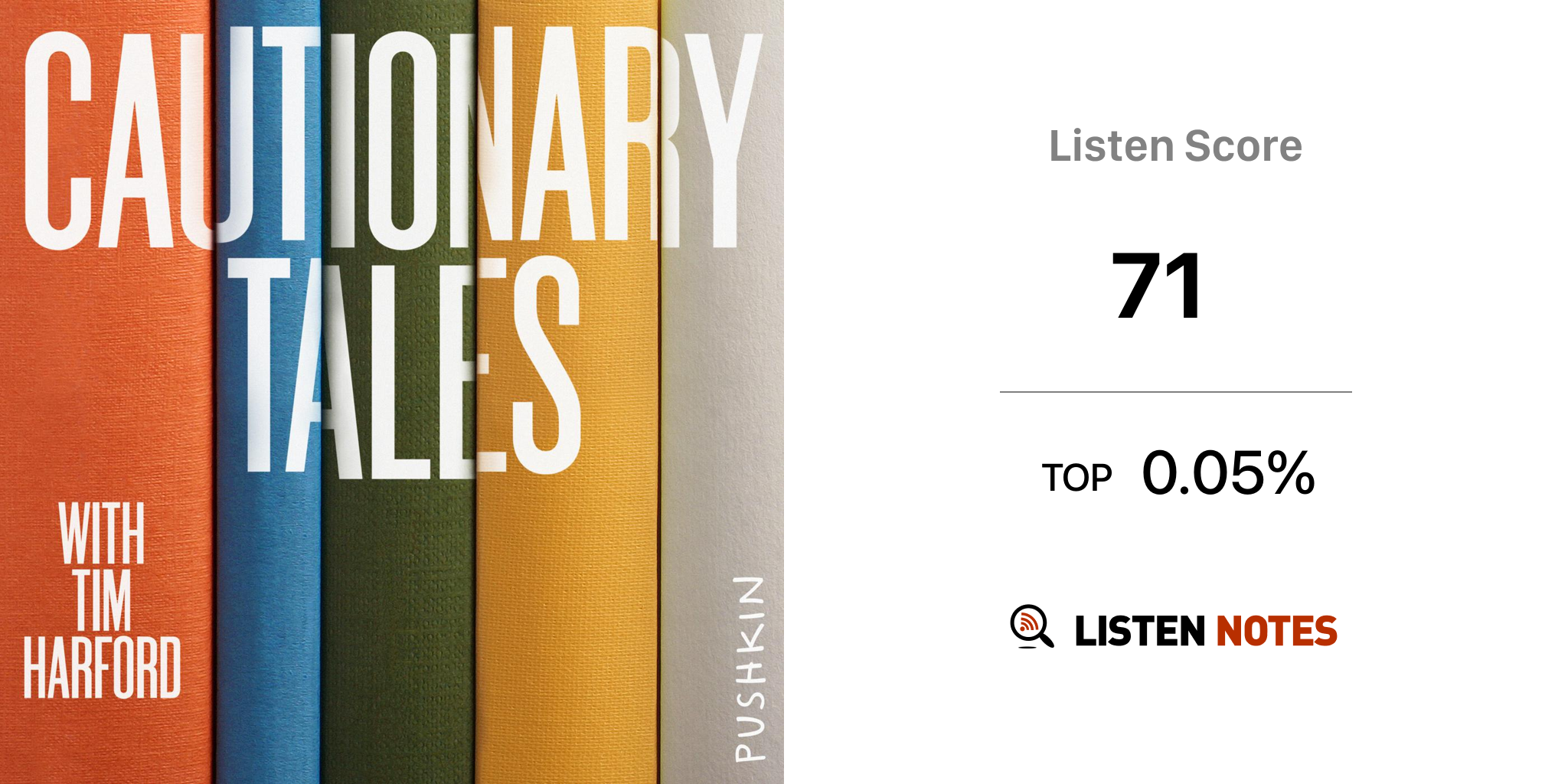 Cautionary Tales with Tim Harford (podcast) - Pushkin Industries ...