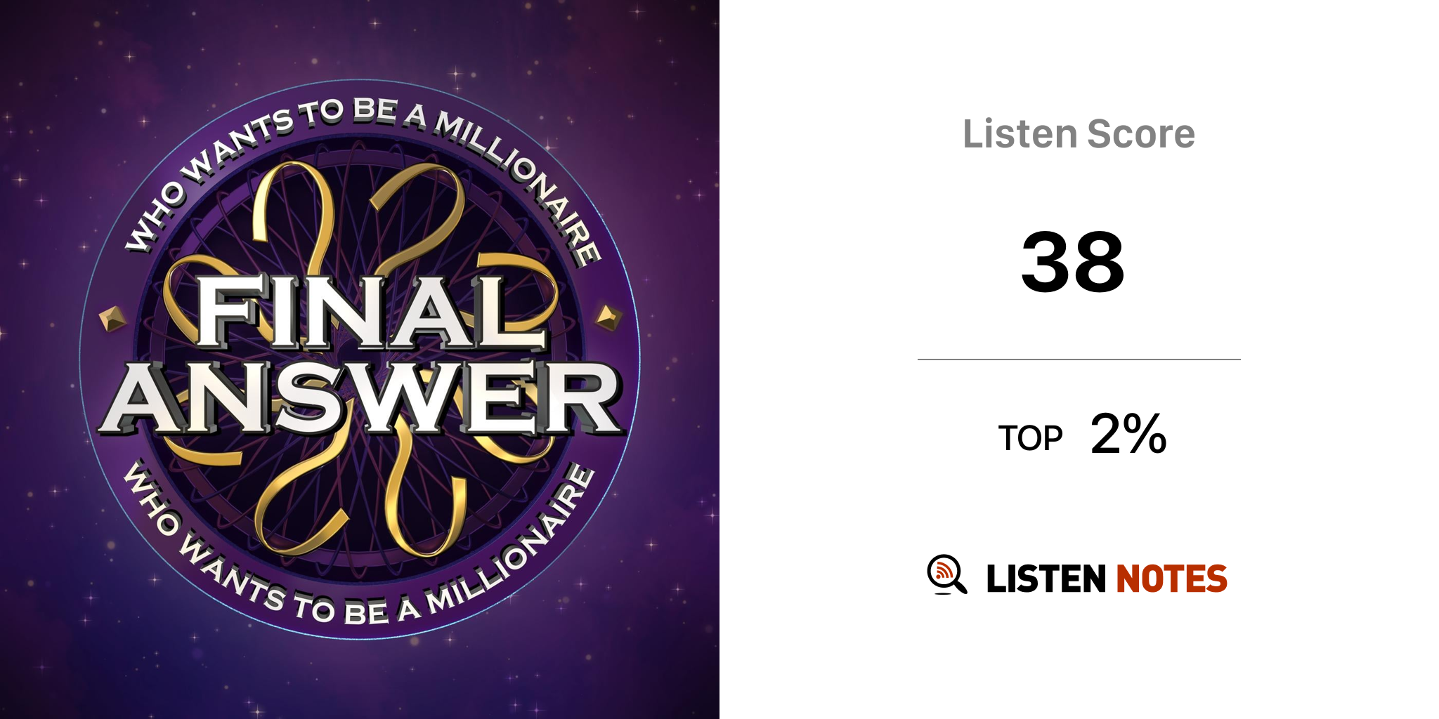 Final Answer: the official Who Wants to be a Millionaire Podcast ...