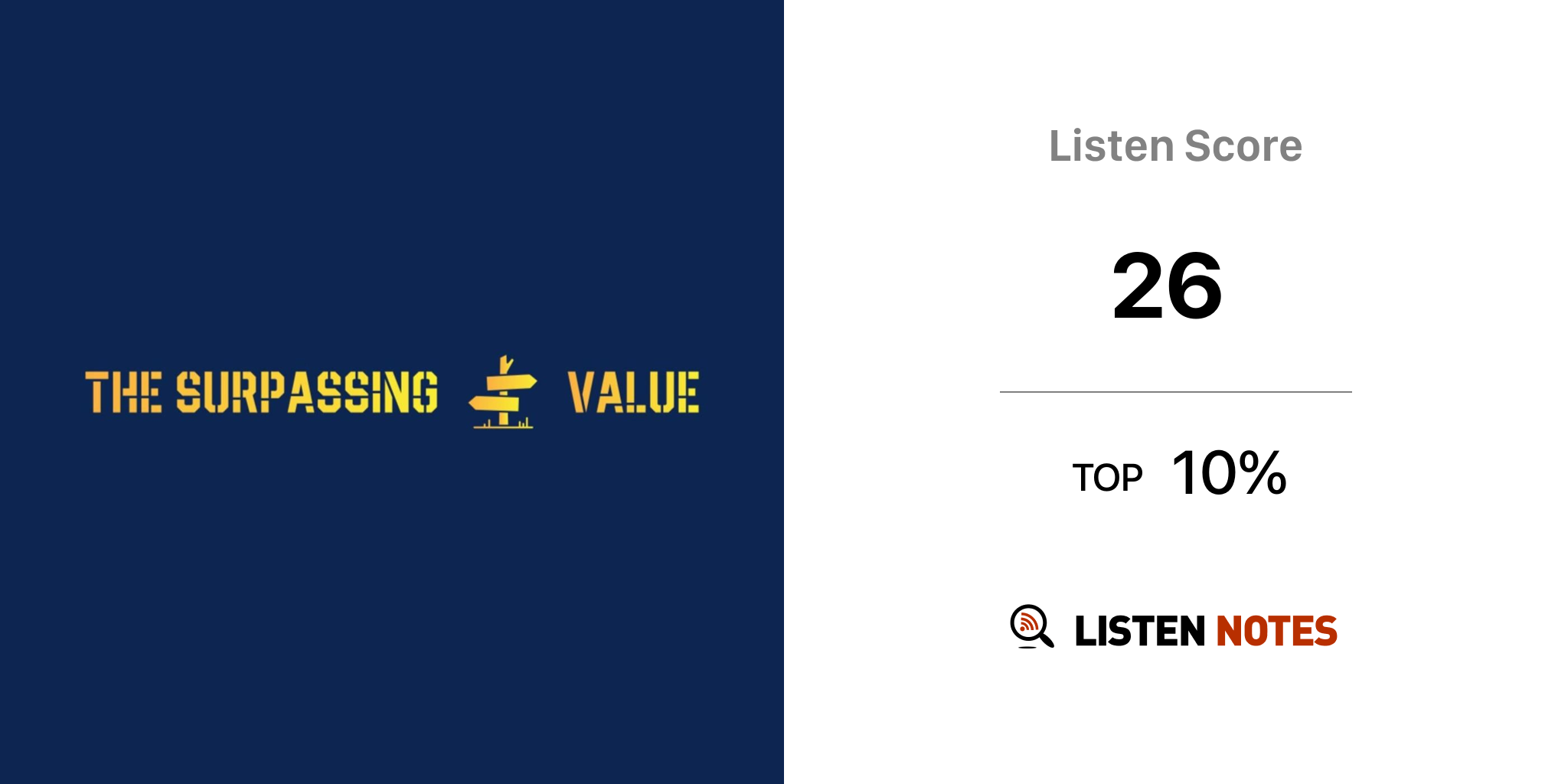 The Surpassing Value (podcast) - James Hong | Listen Notes