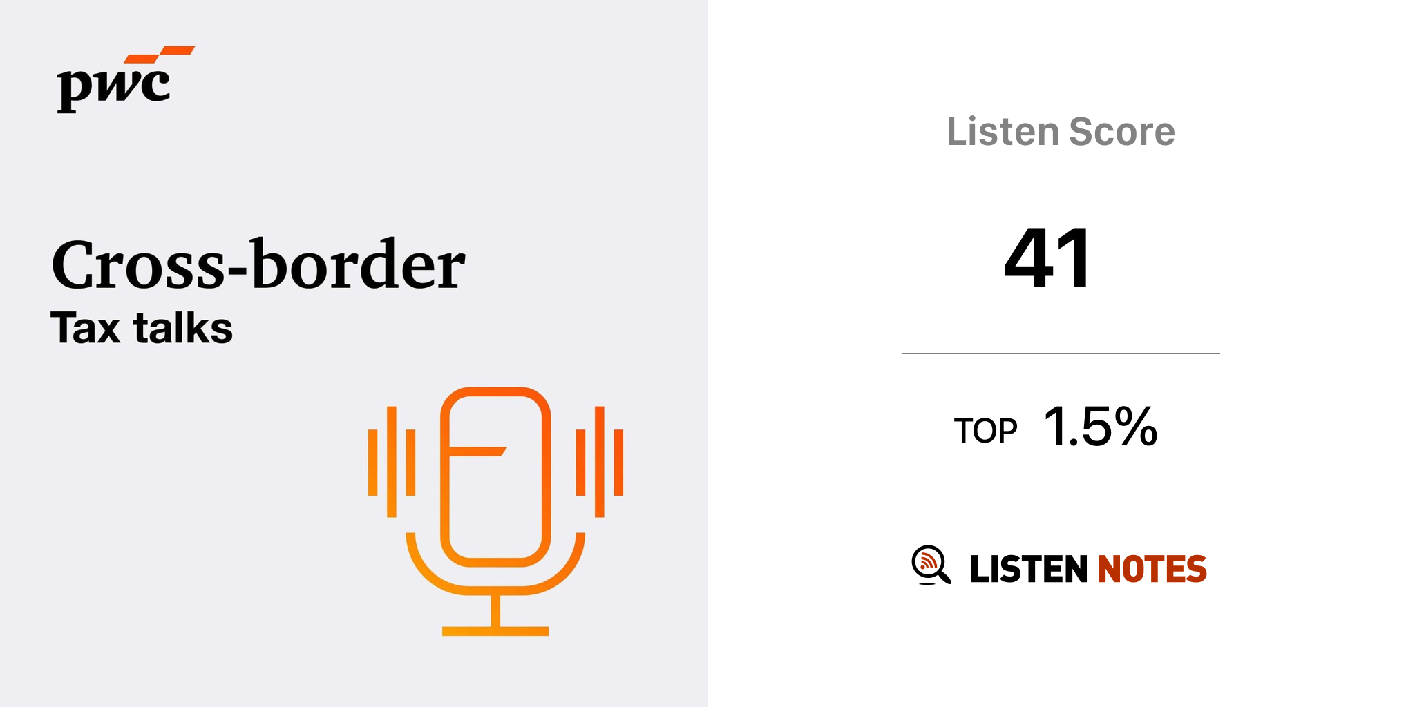 Cross-border Tax Talks (podcast) - PwC | Listen Notes