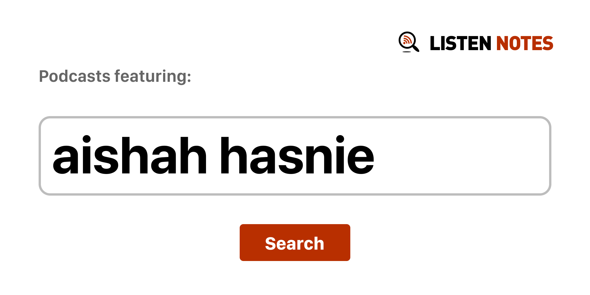 Aishah Hasnie - Top podcast episodes