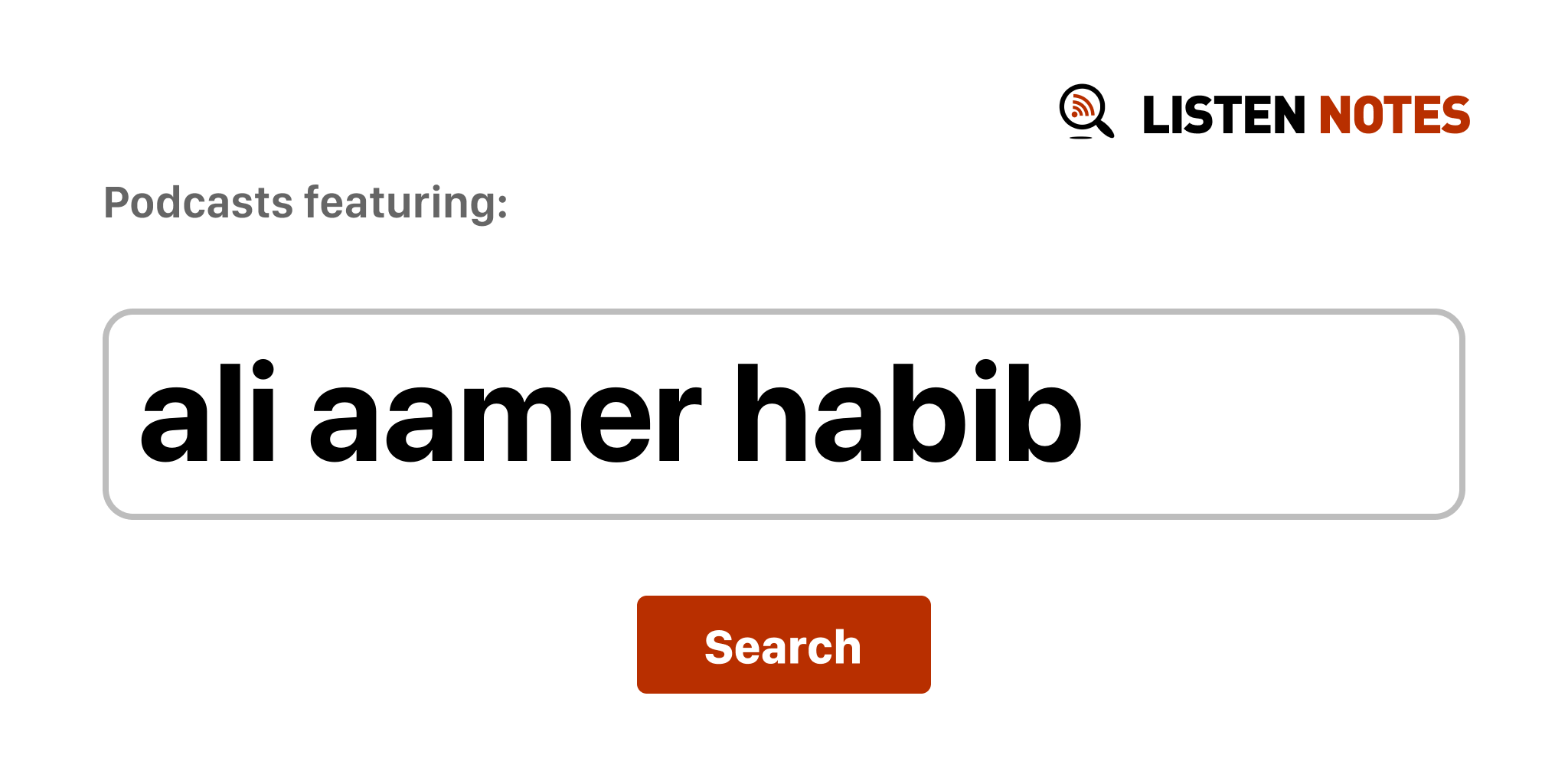 Ali Aamer Habib - Top podcast episodes