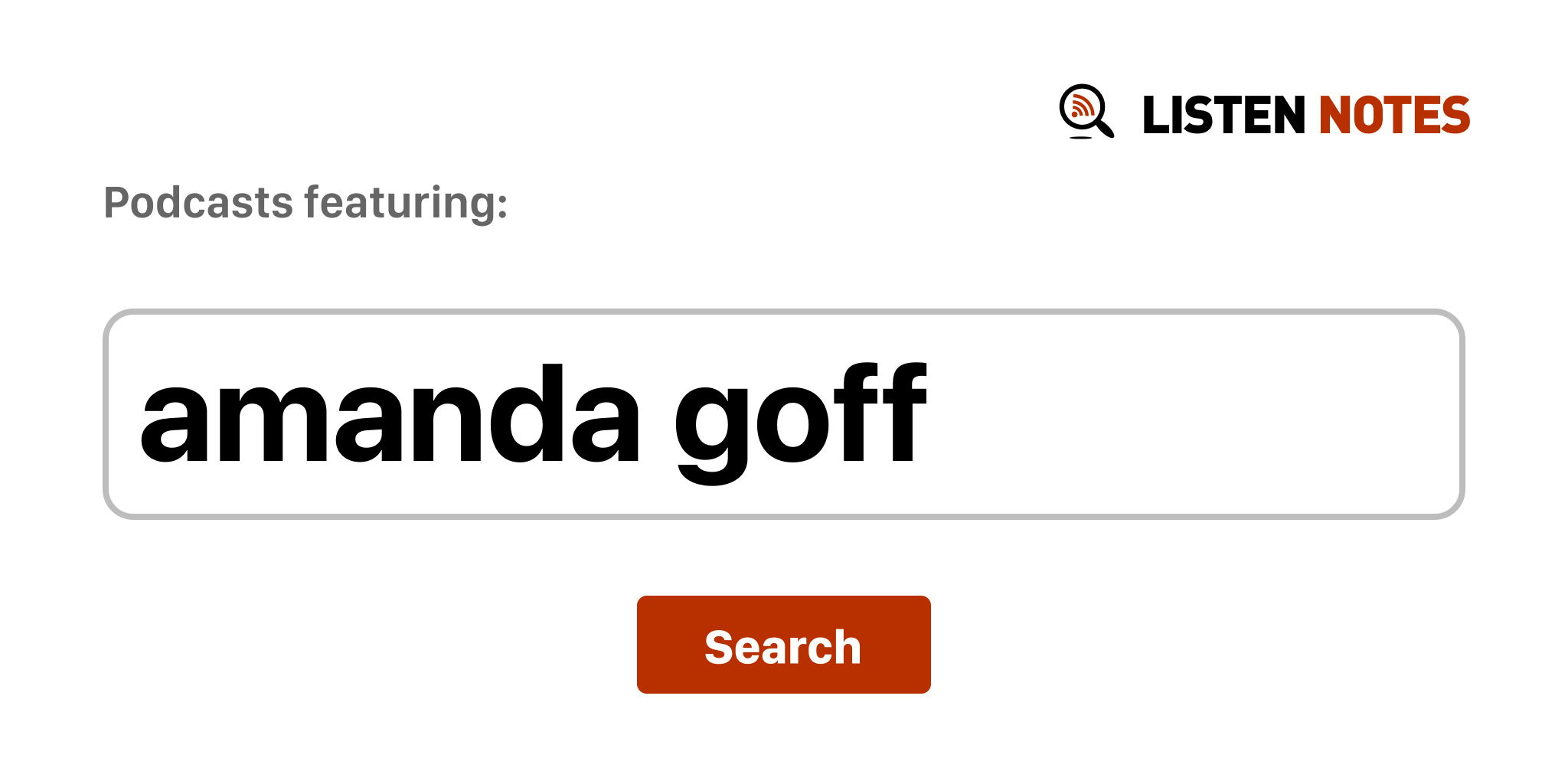 Amanda Goff - Top podcast episodes