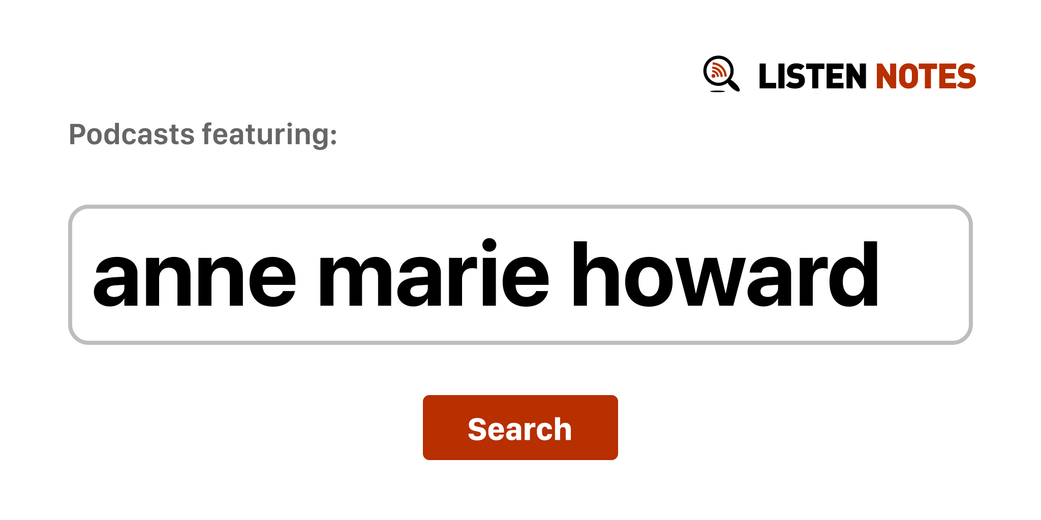 Anne Marie Howard - Top podcast episodes