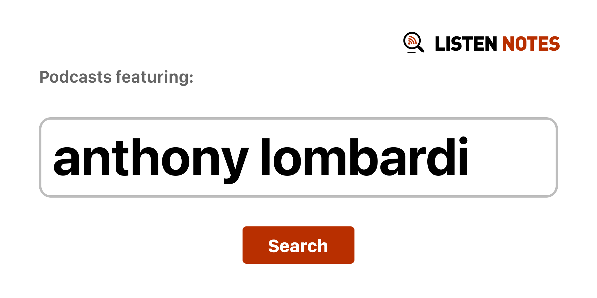 Anthony Lombardi - Top podcast episodes