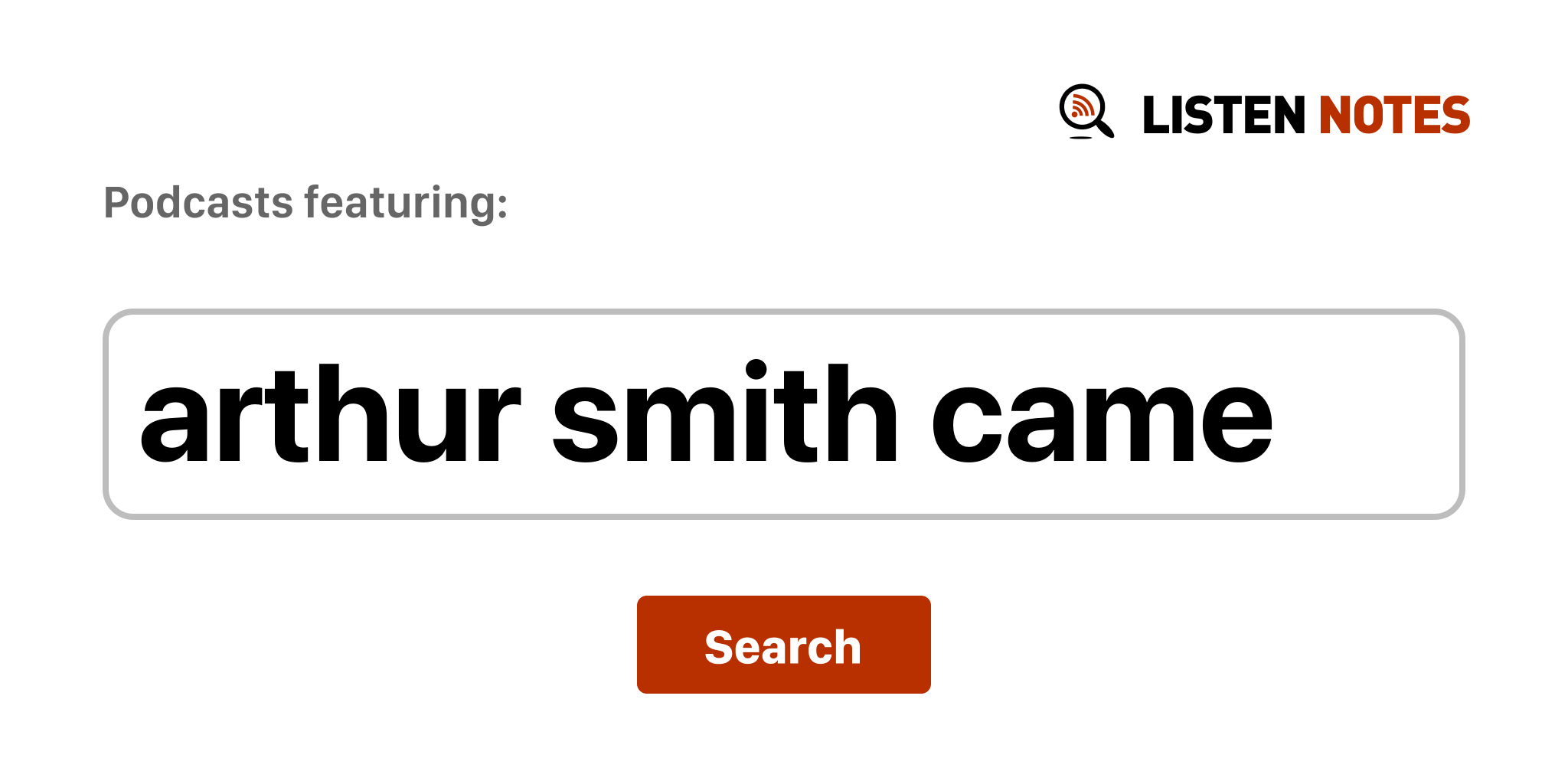 Arthur Smith Came - Principales episodios de podcast