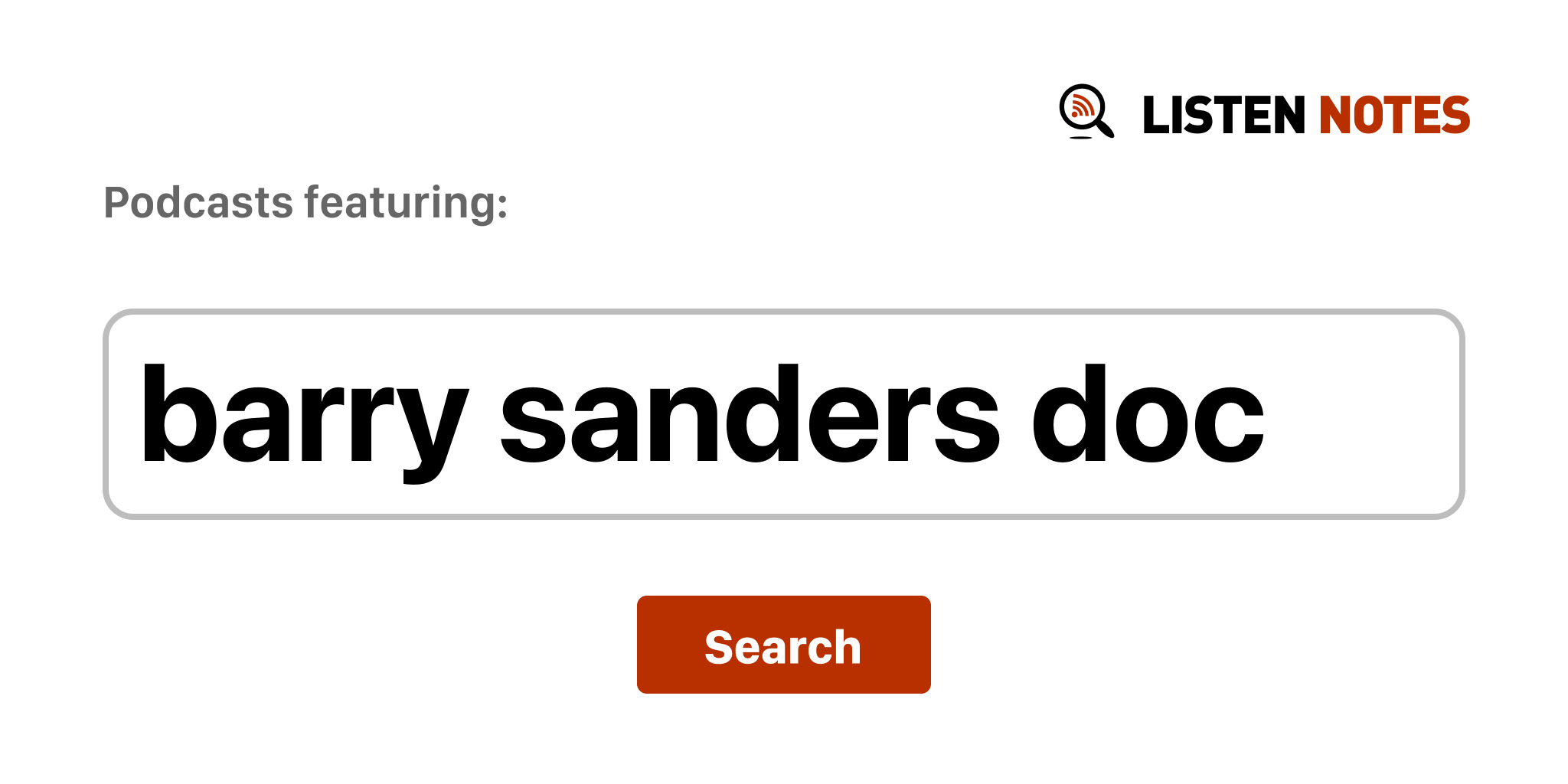 Barry Sanders Doc - Top-Podcast-Folgen