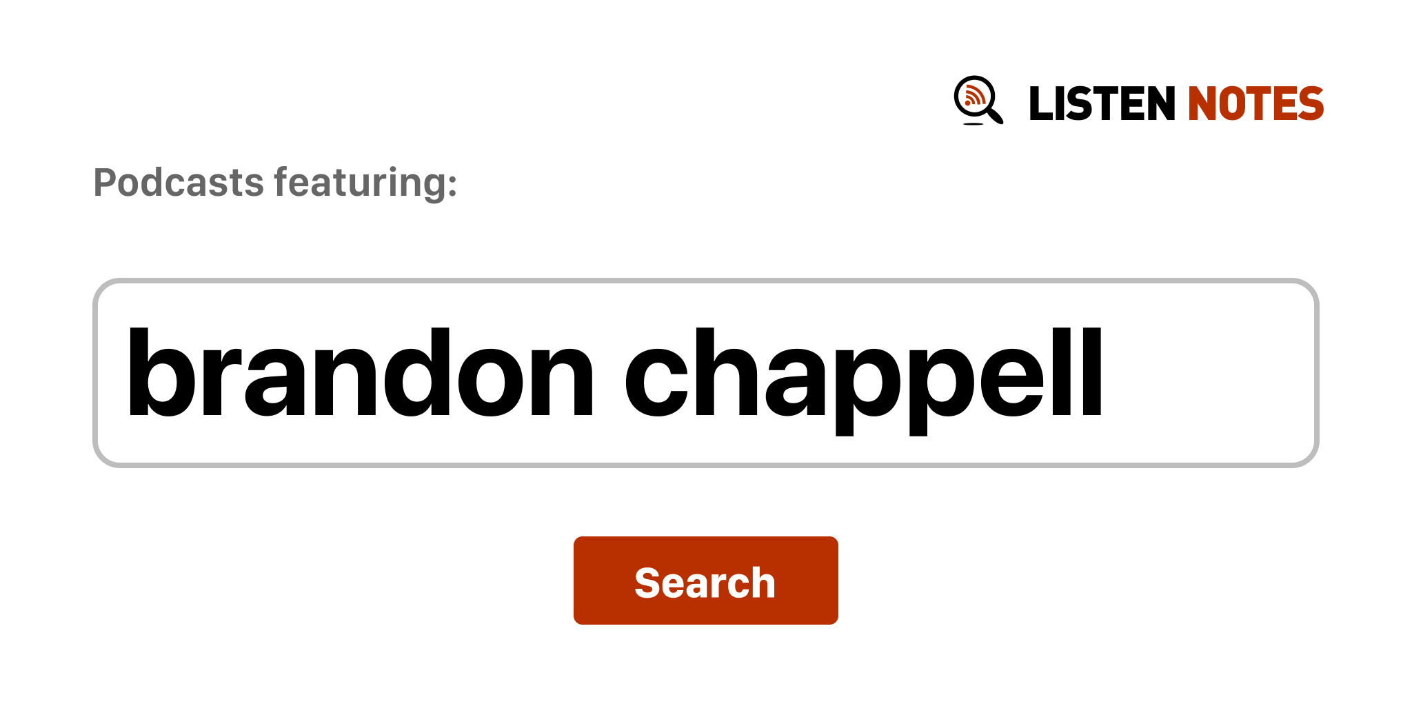 Brandon Chappell - Principales episodios de podcast