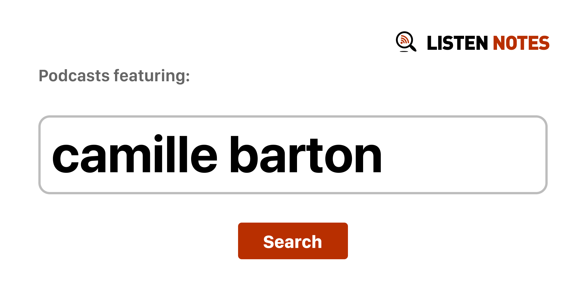 Camille Barton - 最佳播客单集