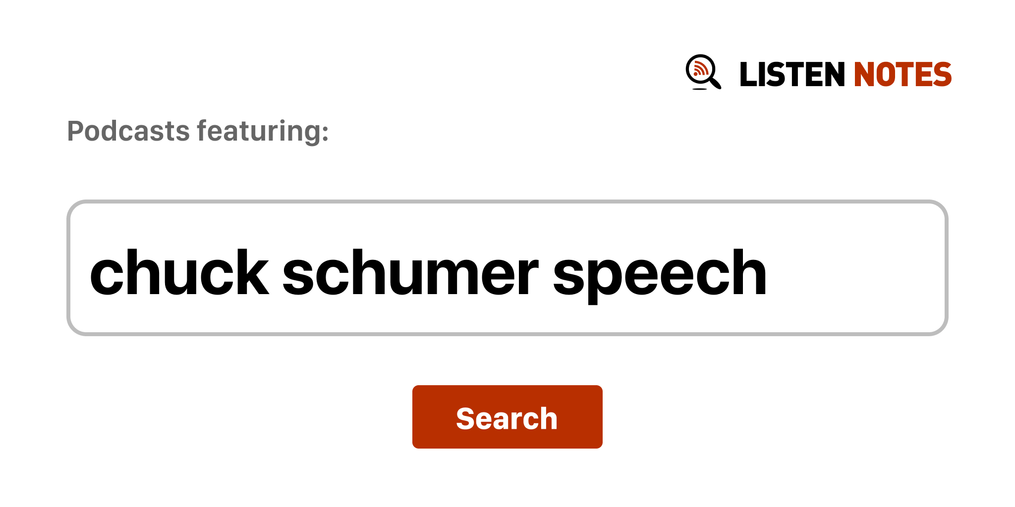 Chuck Schumer Speech - Top-podcastafleveringen